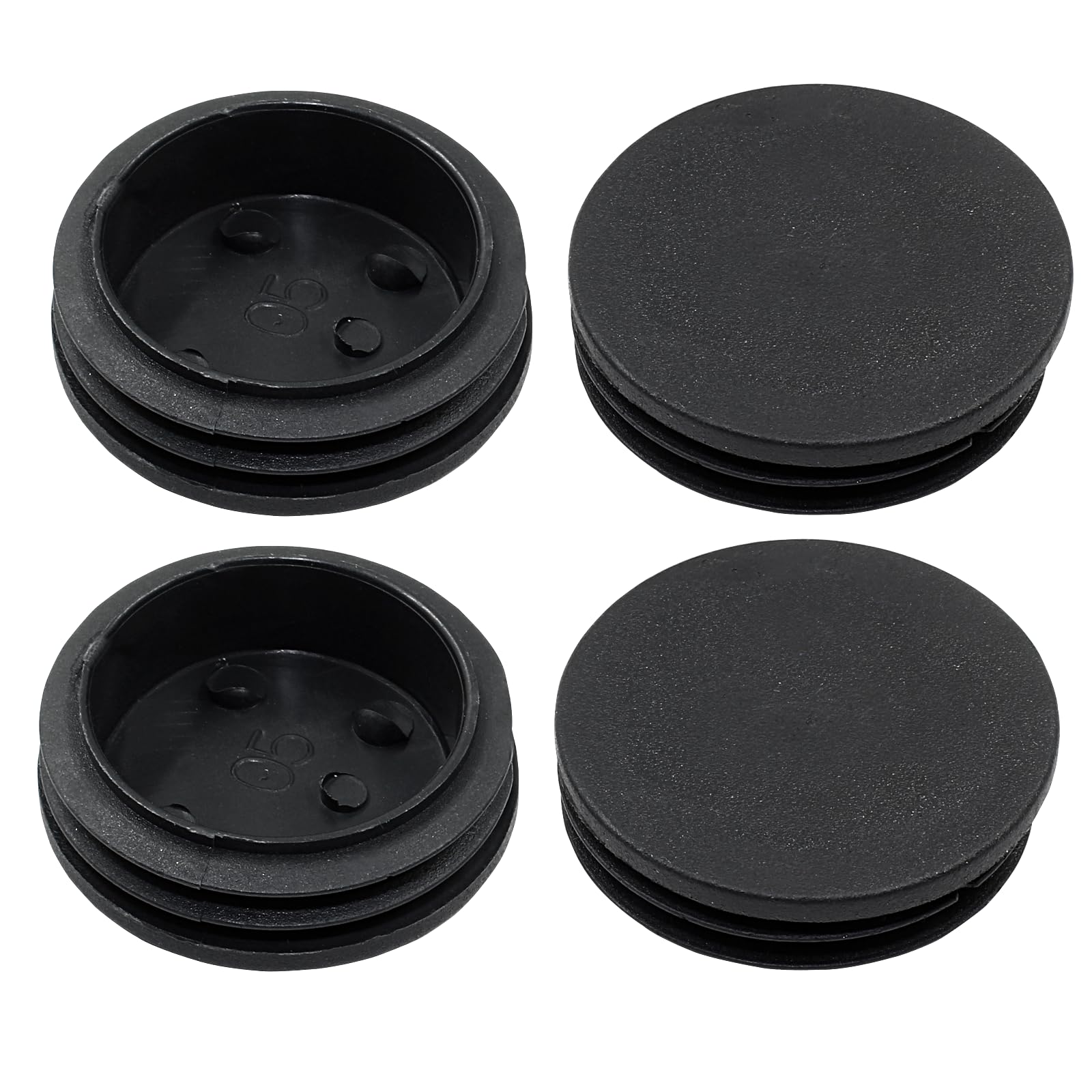 Snapklik.com : Kyuionty 4 Pack 2" Round Plastic Plug, Furniture Pipe ...