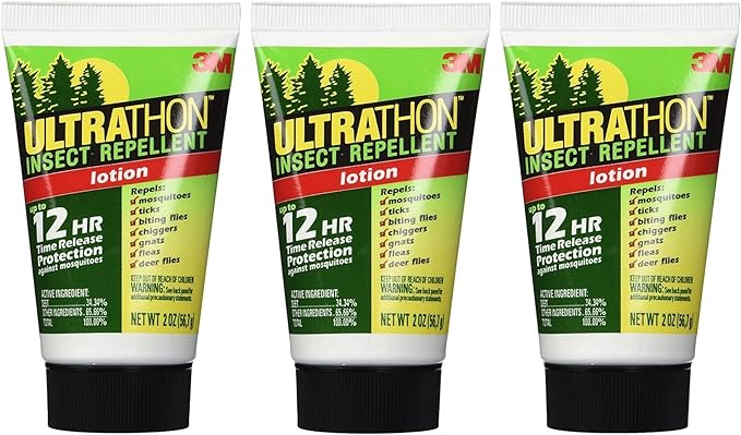 Amazon.com: 3M Ultrathon Insect Repellent Lotion, SRL-12, 2-Ounces, 3 ...