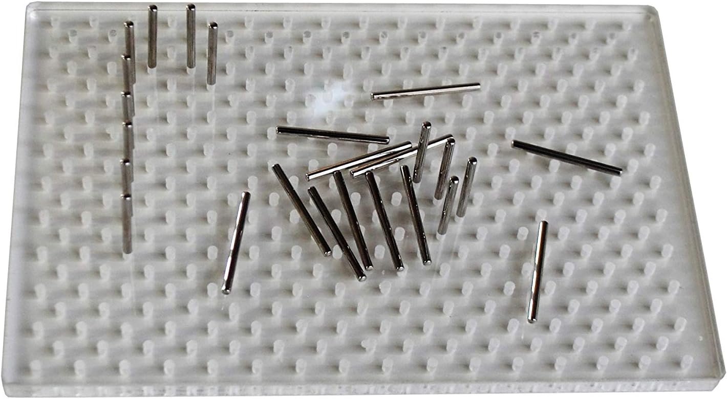 326 Hole Rectangle Acrylic Wire Designing Jig Board & 25 Metal Jig Pegs ...