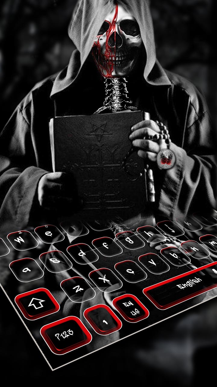 Cool Black Skeleton Keyboard Theme - App on Amazon Appstore