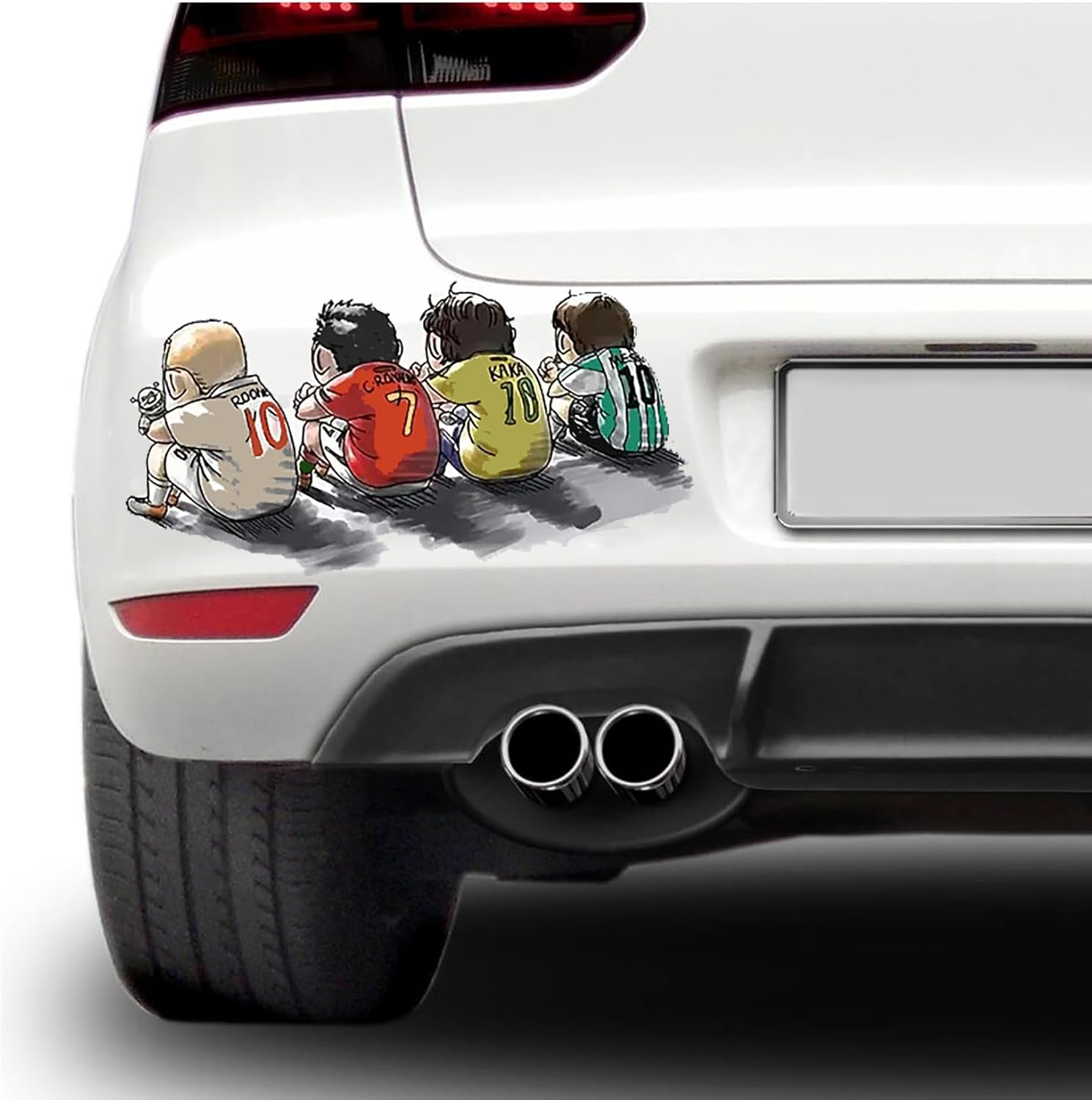 Amazon.com - Generic Cartoon Football Fan Decal Vinyl Sticker for Cars ...