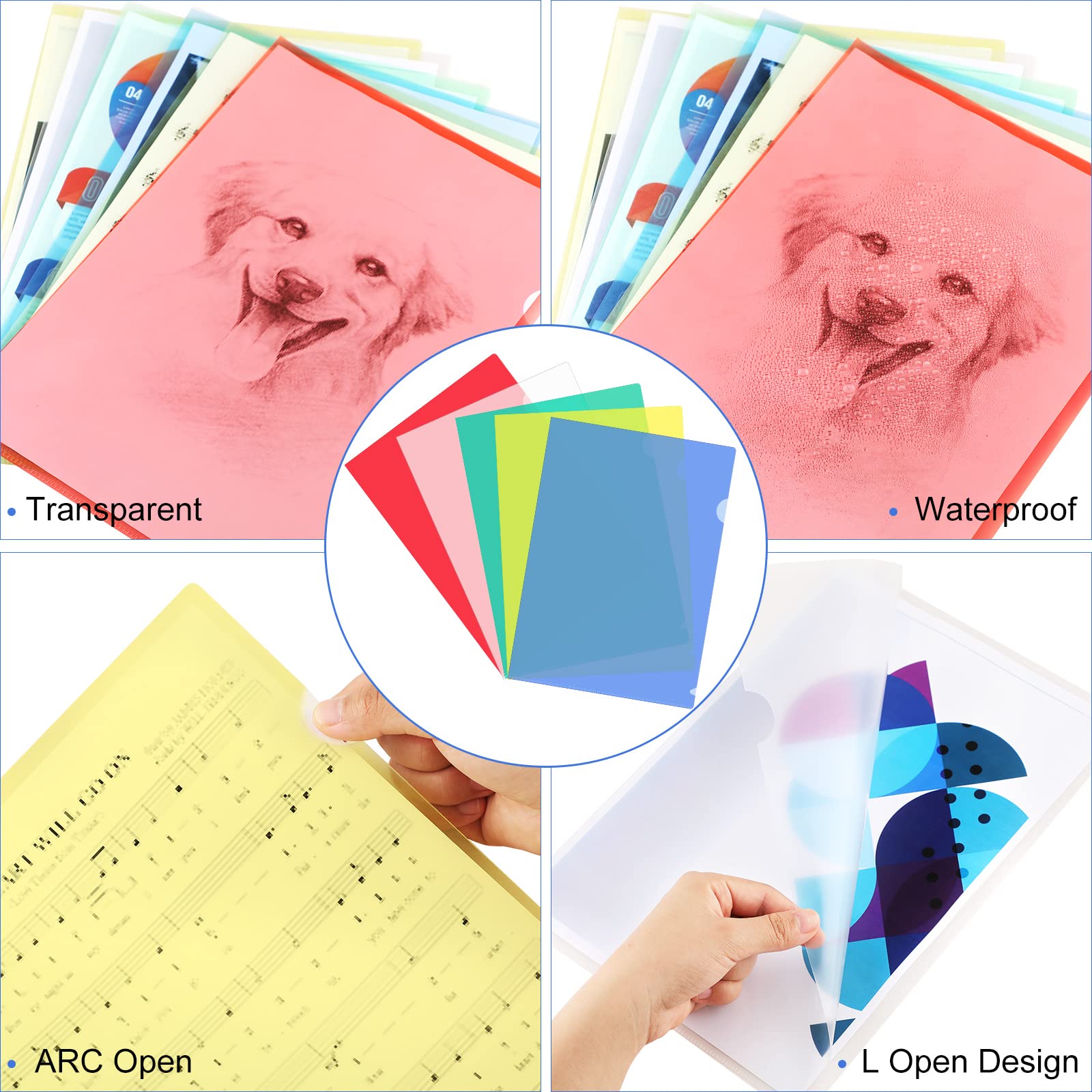 Art Portfolio Folder Amest A4 Project Folders, Plastic Presentation ...