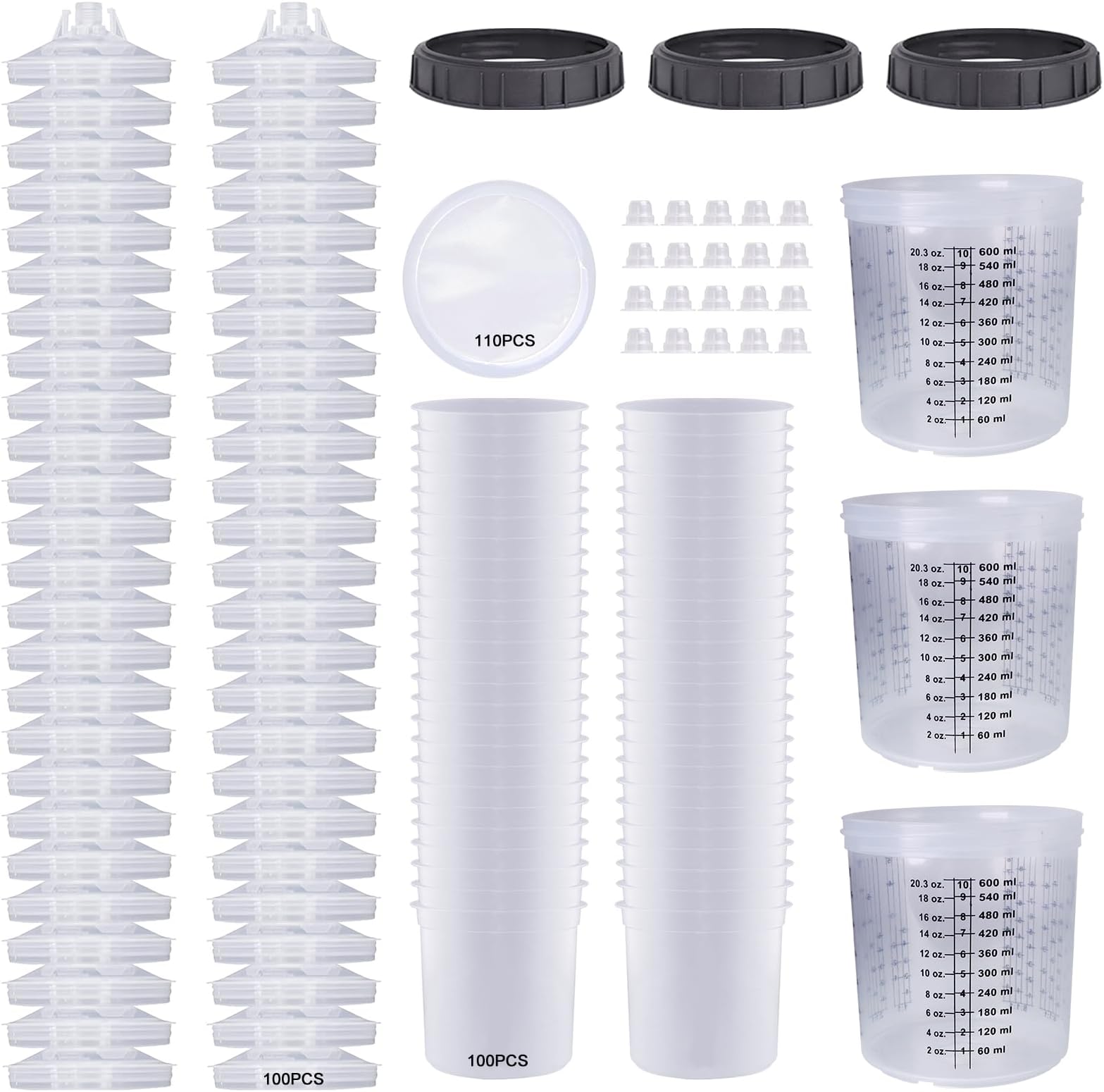 Amazon.com: InoKraft Disposable Paint Spray Gun Cup, Paint System for ...