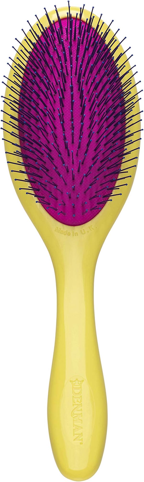 Amazon.com : Denman Tangle Tamer Gentle Detangling Brush Yellow/Pink ...