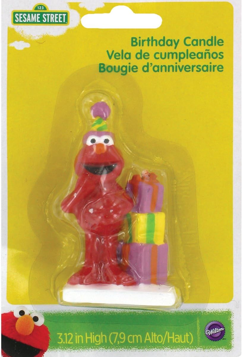 Amazon.com: Wilton Elmo Birthday Candle: Decorative Cake Toppers: Home ...