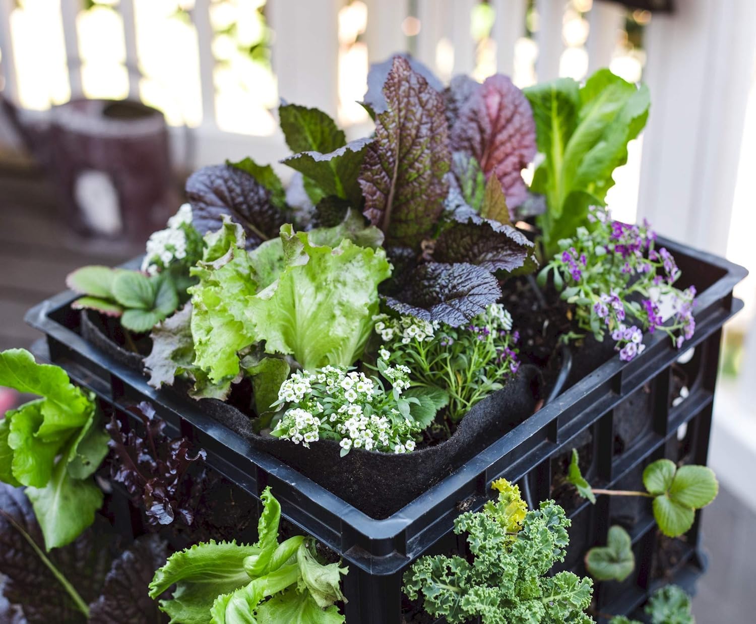 Insert Milk Crate Planter DIY: Compost Bin | Blissfulbritt