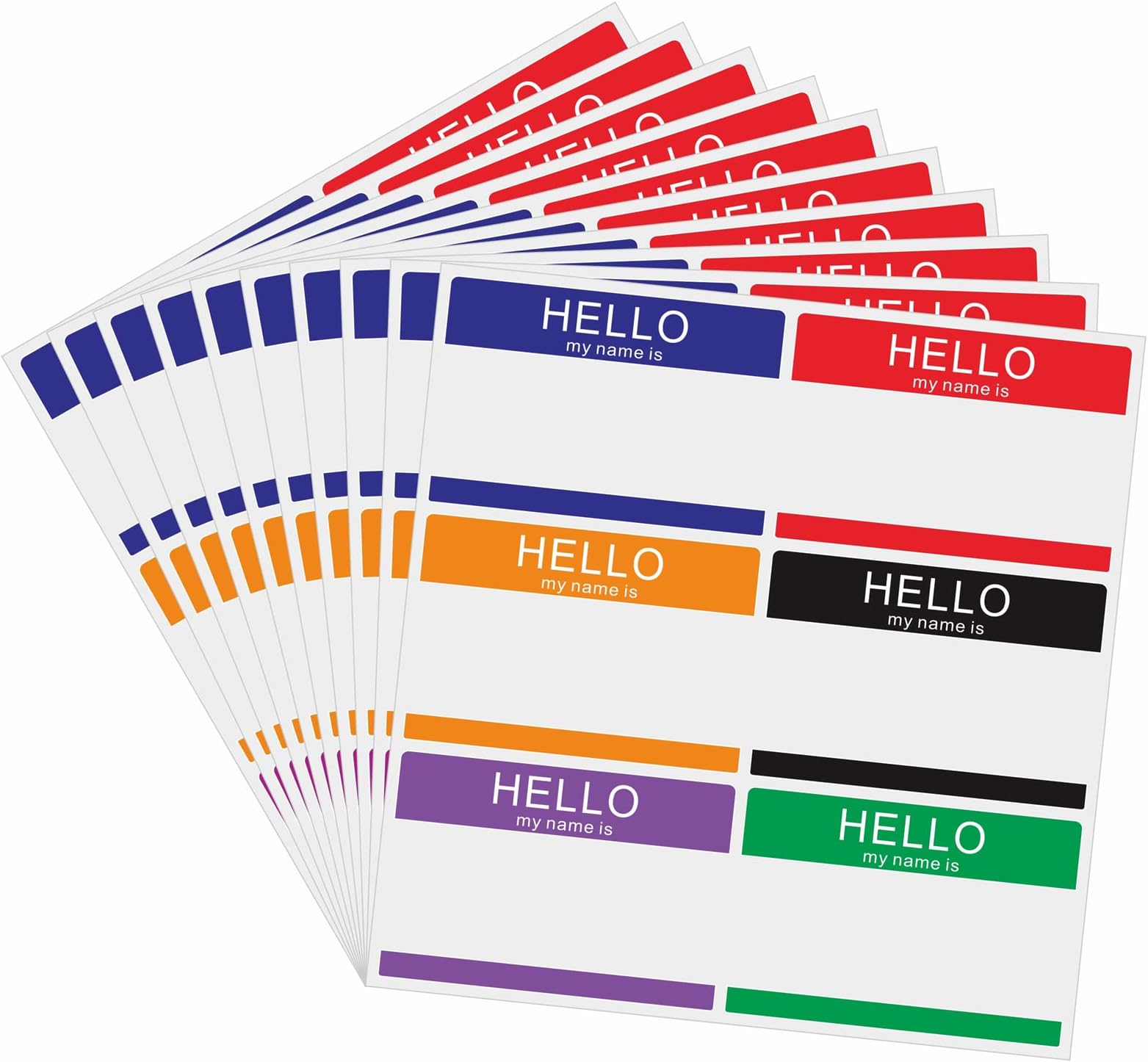 Amazon.com : Hello My Name is Stickers Personalized Name Tags ...