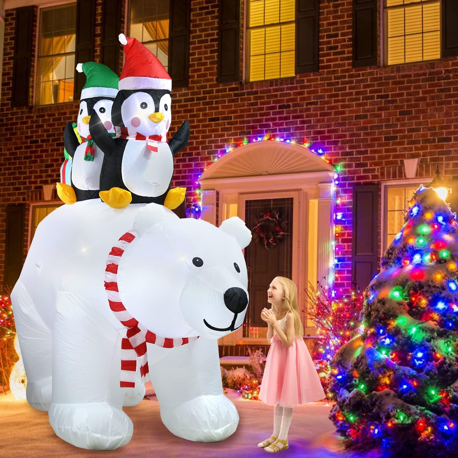 Amazon.com: Leadrise Christmas Inflatables 6.89 Ft Outdoor Christmas ...