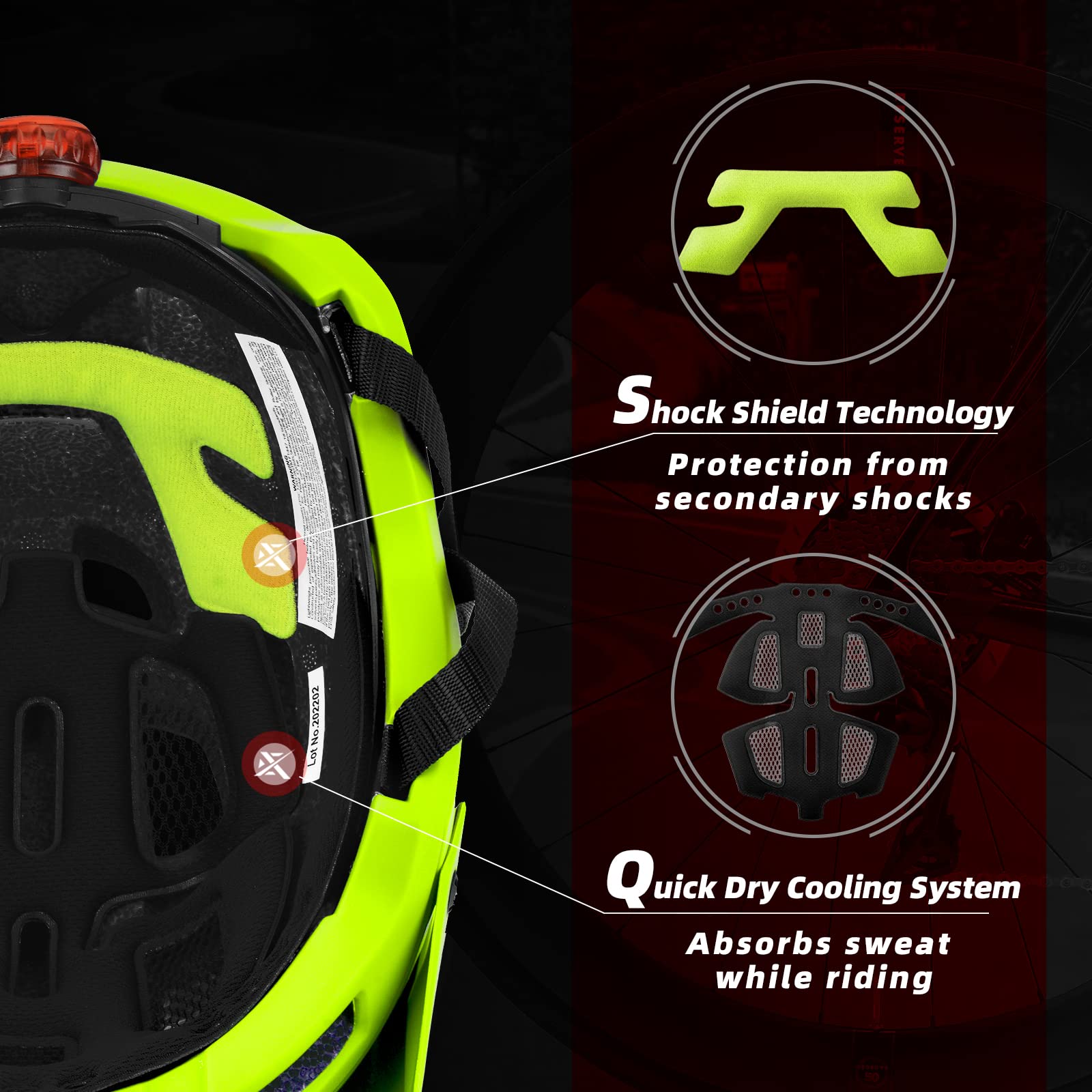 Snapklik.com : Extremus Aerolander Mountain Bike Helmet, Certified Bike ...