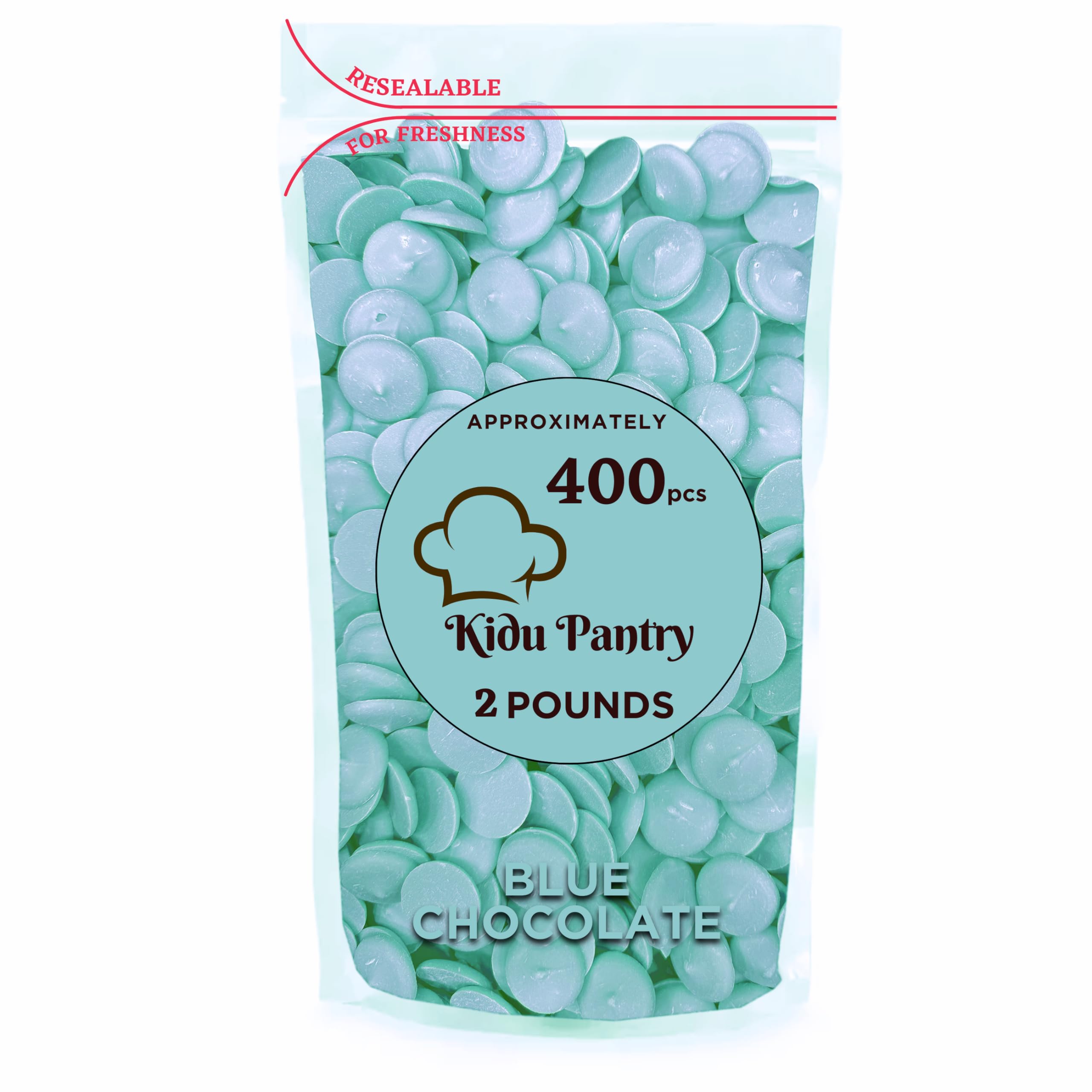 Snapklik.com : Kidu Pantry Melting Chocolate Wafers Blue 32 Ounces