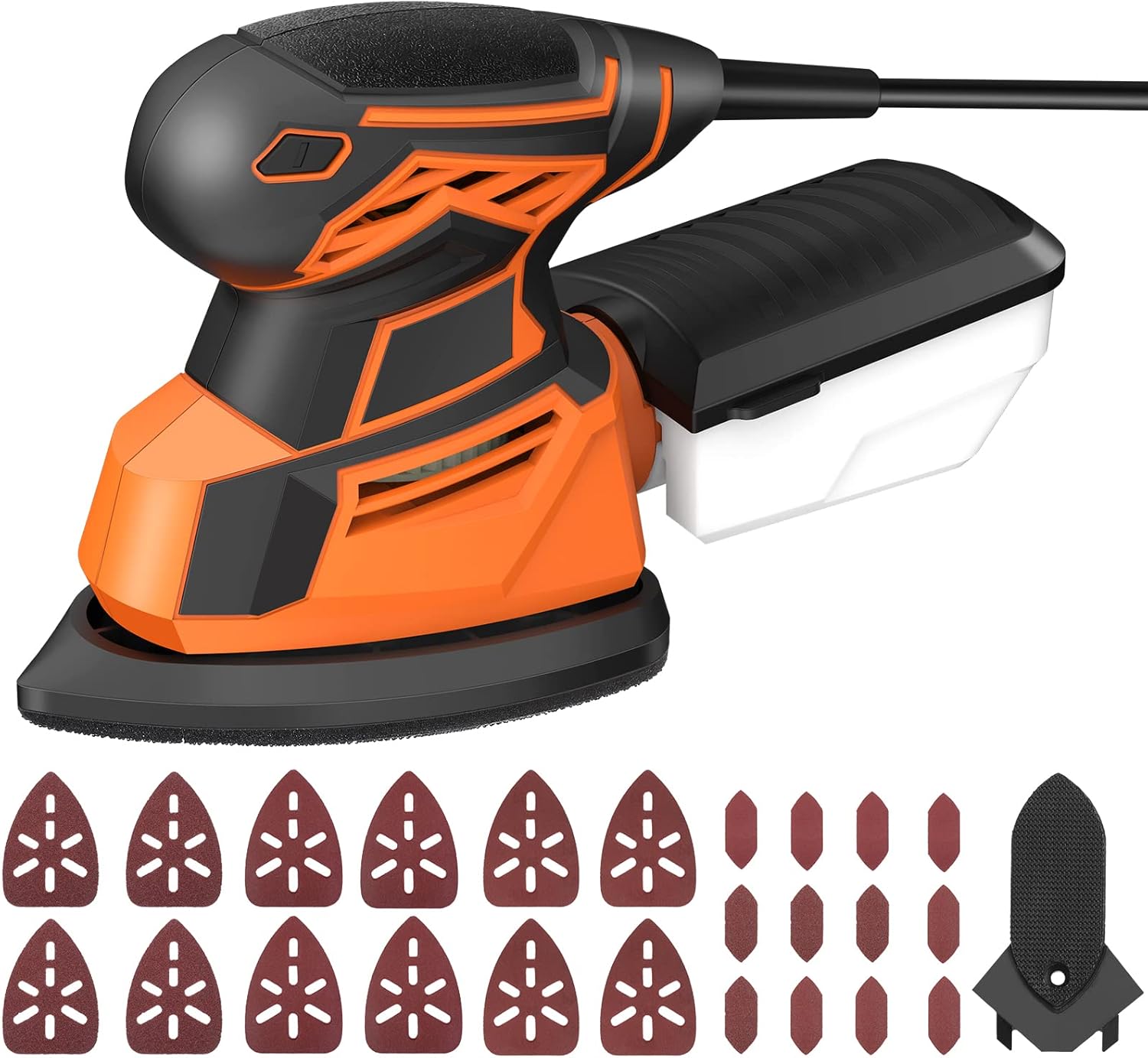 Vastar Mouse Sander, 130W 14000RPM Detail Sander with Dust Collector ...