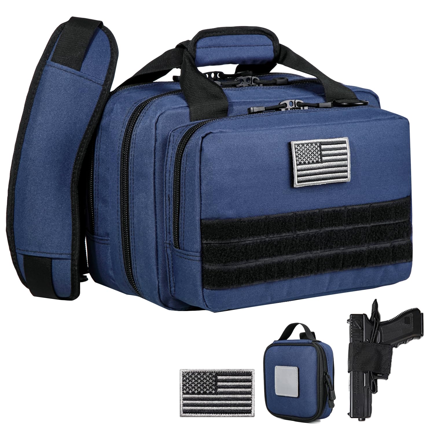 DBTAC Gun Case Bag Upgraded Compact | Tactical 3x Pistol Bag Firearm ...