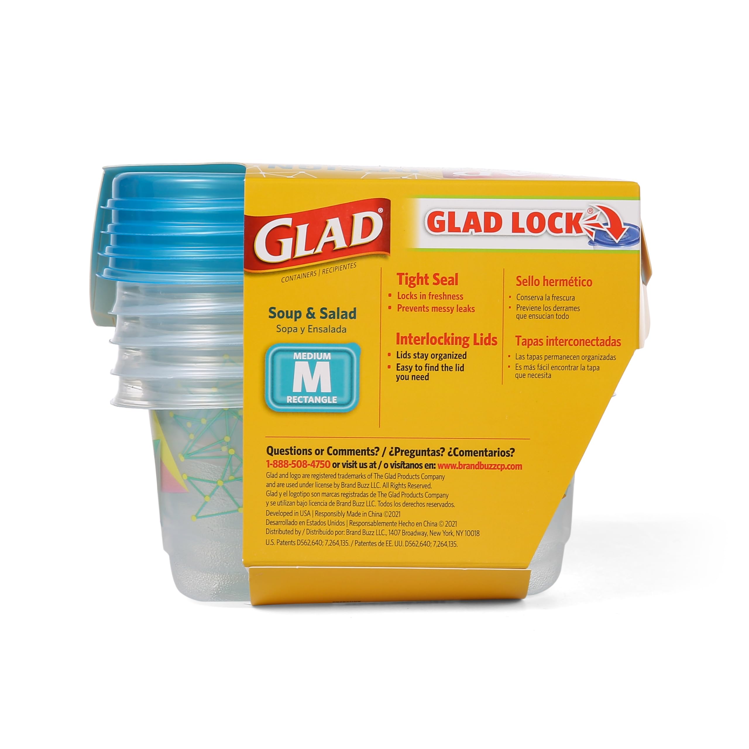 Snapklik.com : Glad GladWare Design Series Food Storage Containers ...
