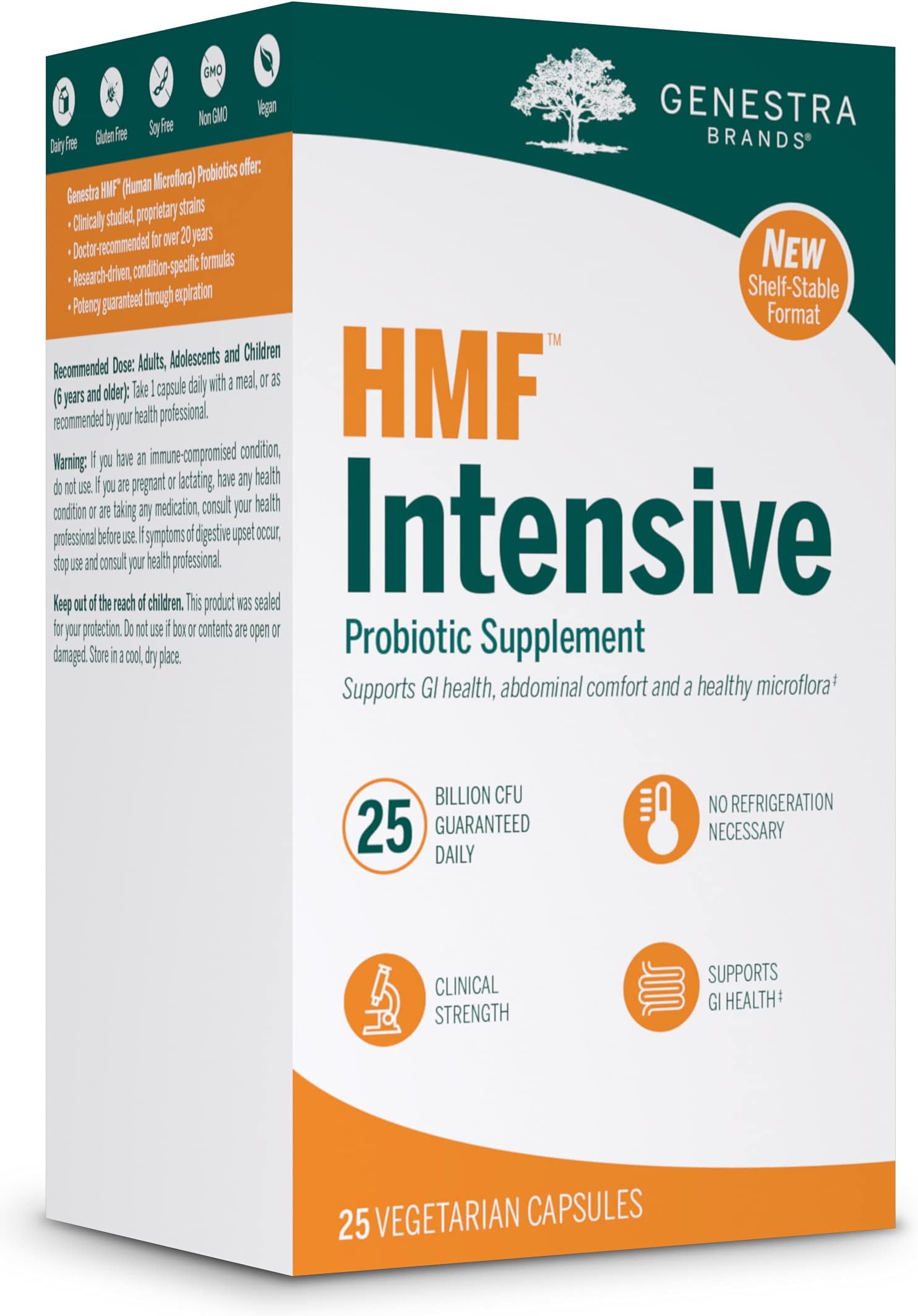 Amazon.com: Genestra Brands HMF Intensive | Shelf-Stable Probiotic ...