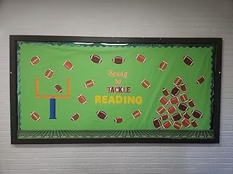 Amazon.com: CY2SIDE Fall Football Bulletin Board - 85PCS Ready to ...