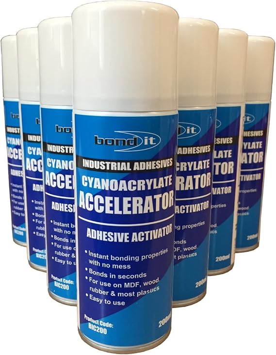 (Pack of 6) Bond it Cyanoacrylate Accelerator Adhesive activator Super ...