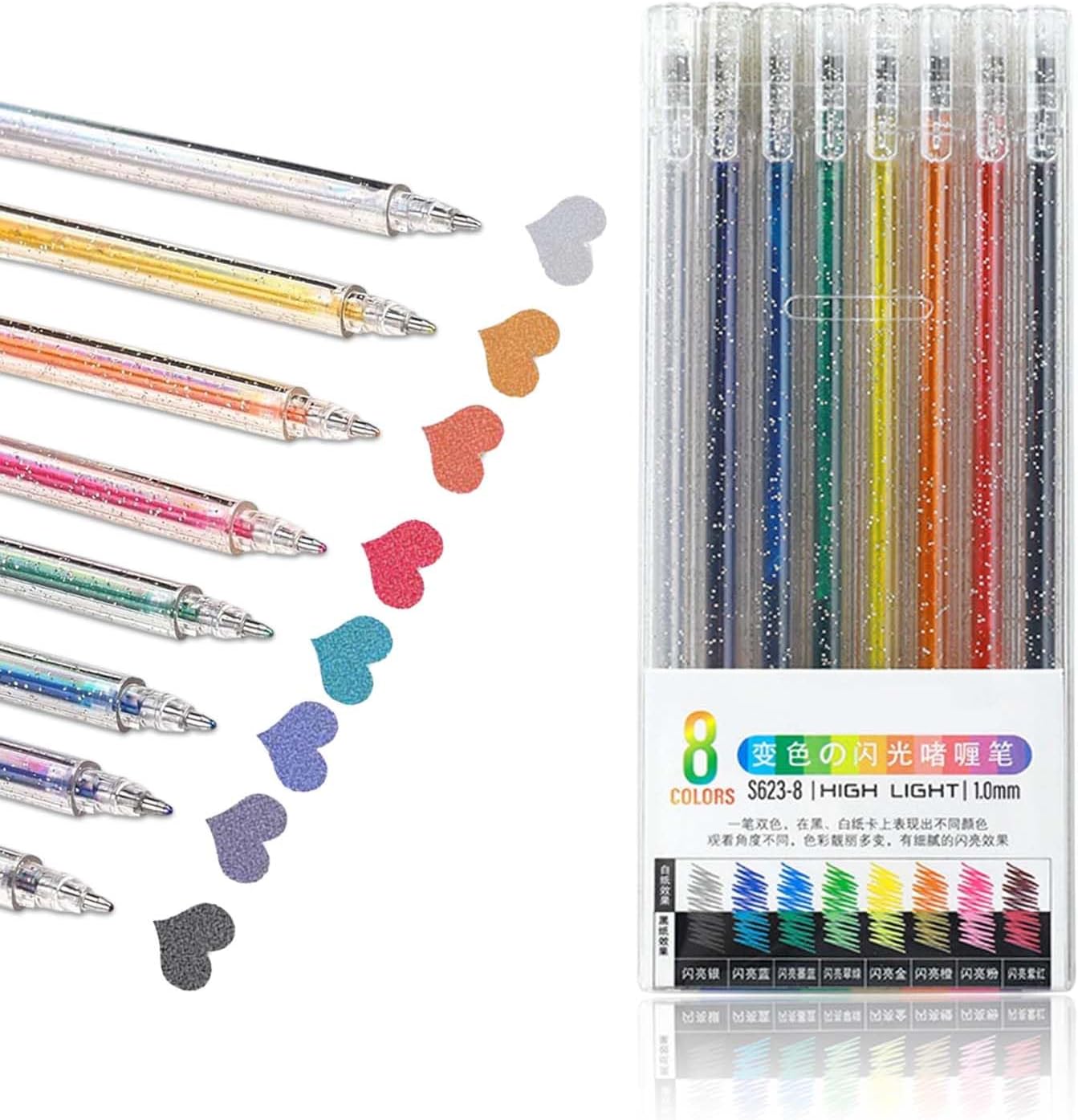 Xtra Sparkle Glitter Gel 10 Colours Xtra Sparkle Gel Pen by Flair ...