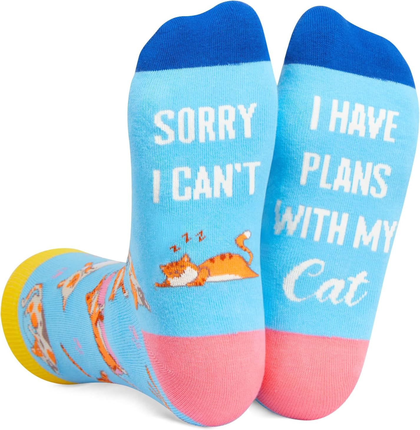 Amazon.com: HAPPYPOP Funny Cat Gifts for Cat Lovers, Novelty Cat Socks ...