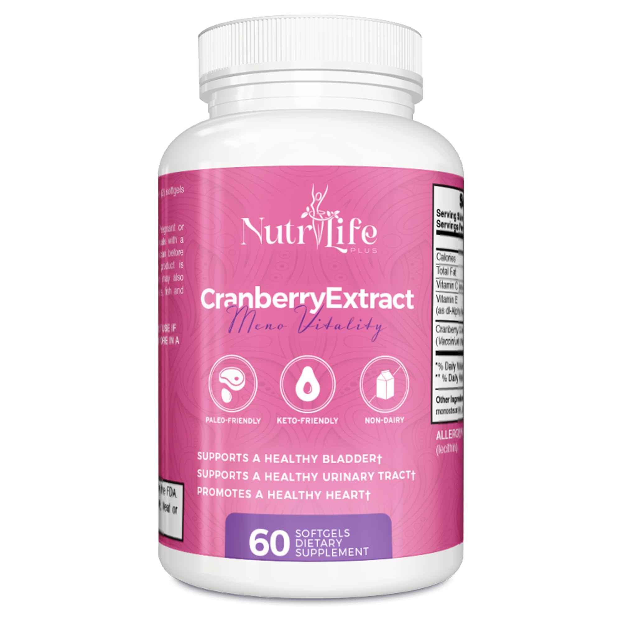 Amazon.com: Nutrilife Plus Cranberry Extract Immune Support Supplement - Cranberry Softgels W ...