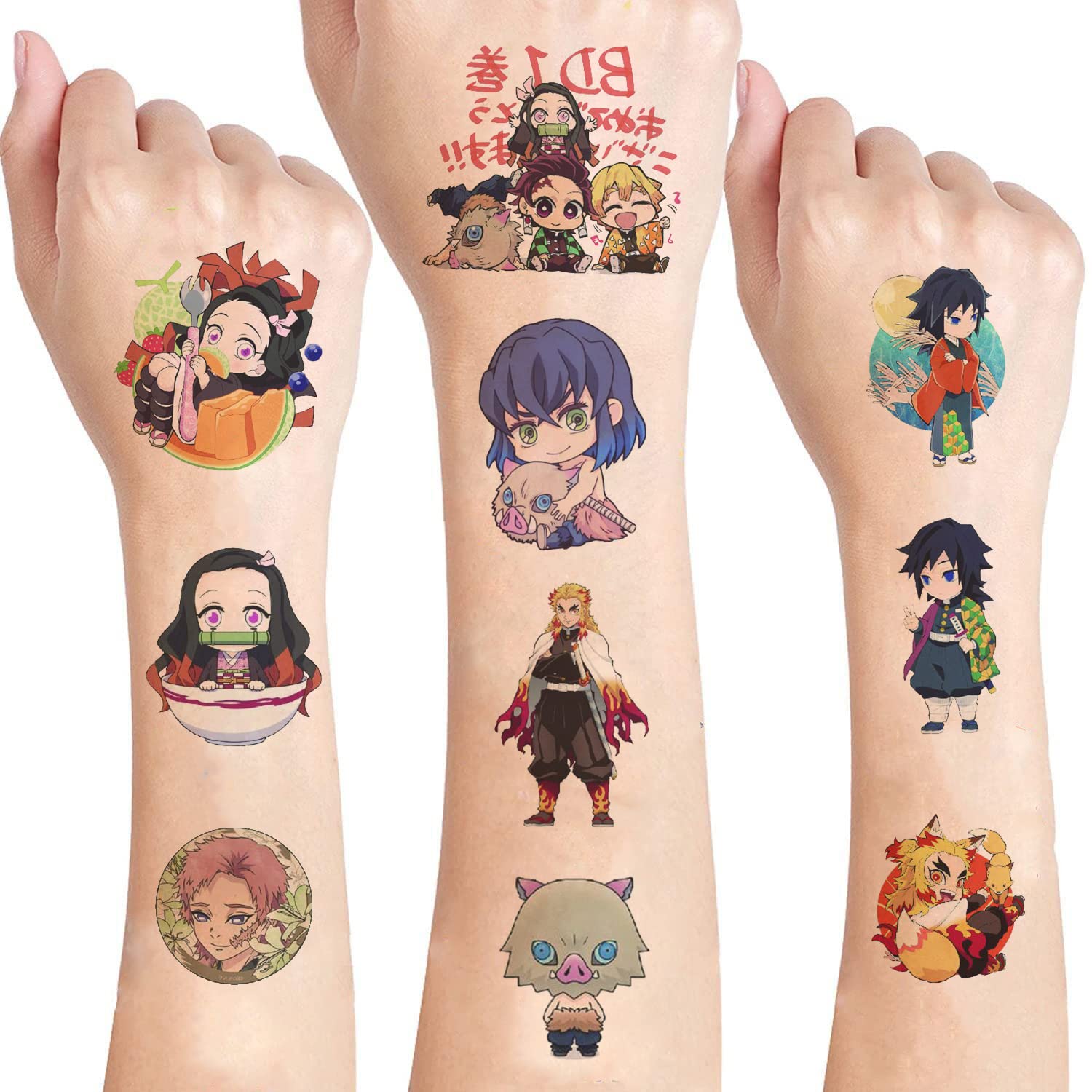 8 Sheets Temporary Tattoos for Kids, Birthday Party Supplies Favors ...