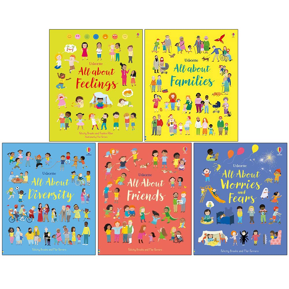 Usborne All About Feelings Friends And Families My First Books 5 Book ...