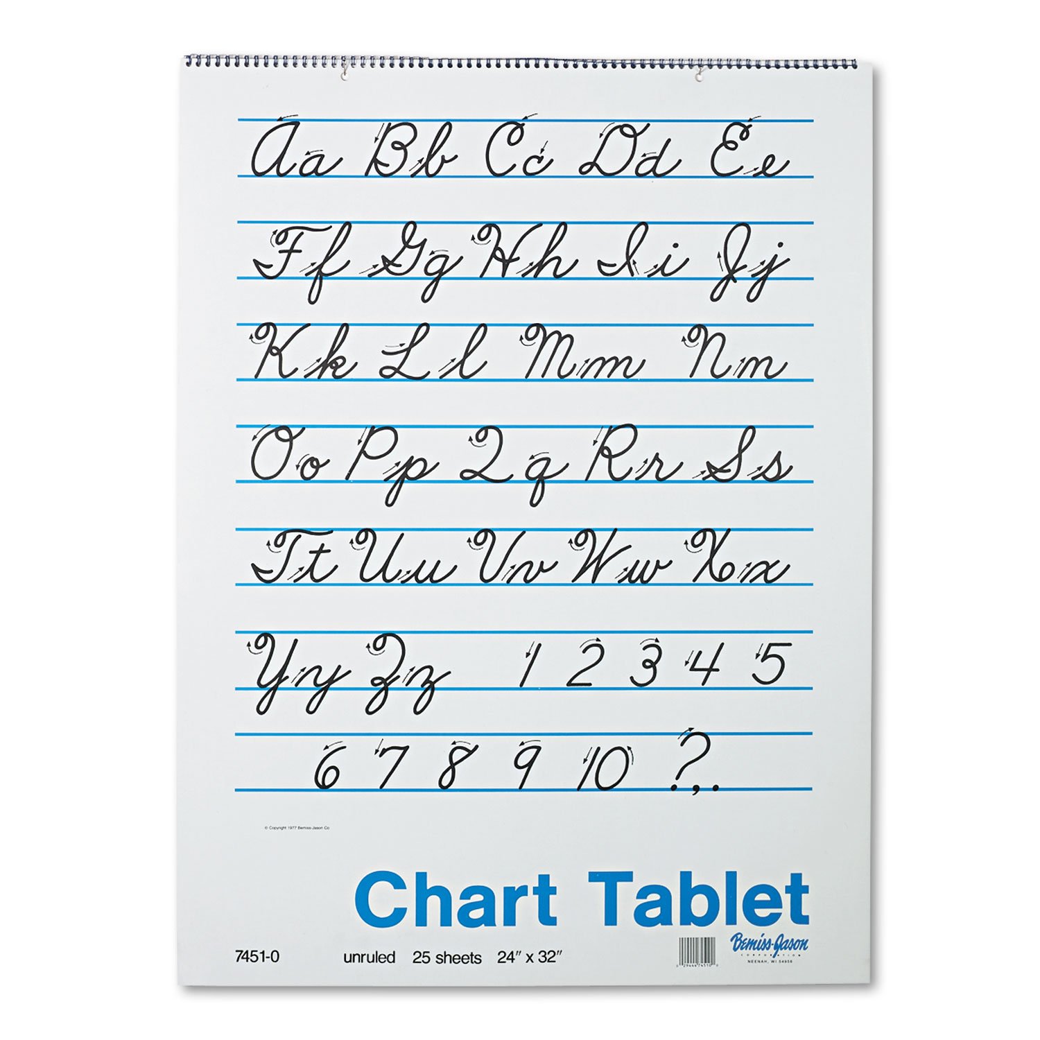 Amazon.com : Pacon Unruled Chart Tablet, 24"X32", 25 Sheets, White ...