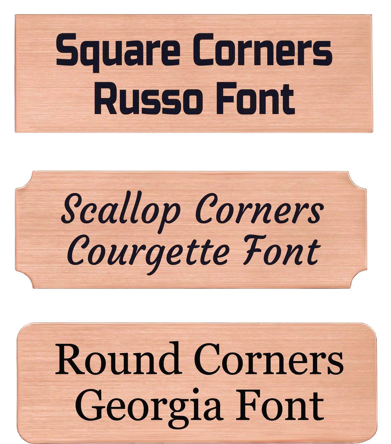 Amazon.com: 1x3 Personalized, Custom Engraved Name Plate Plaque, Gold ...