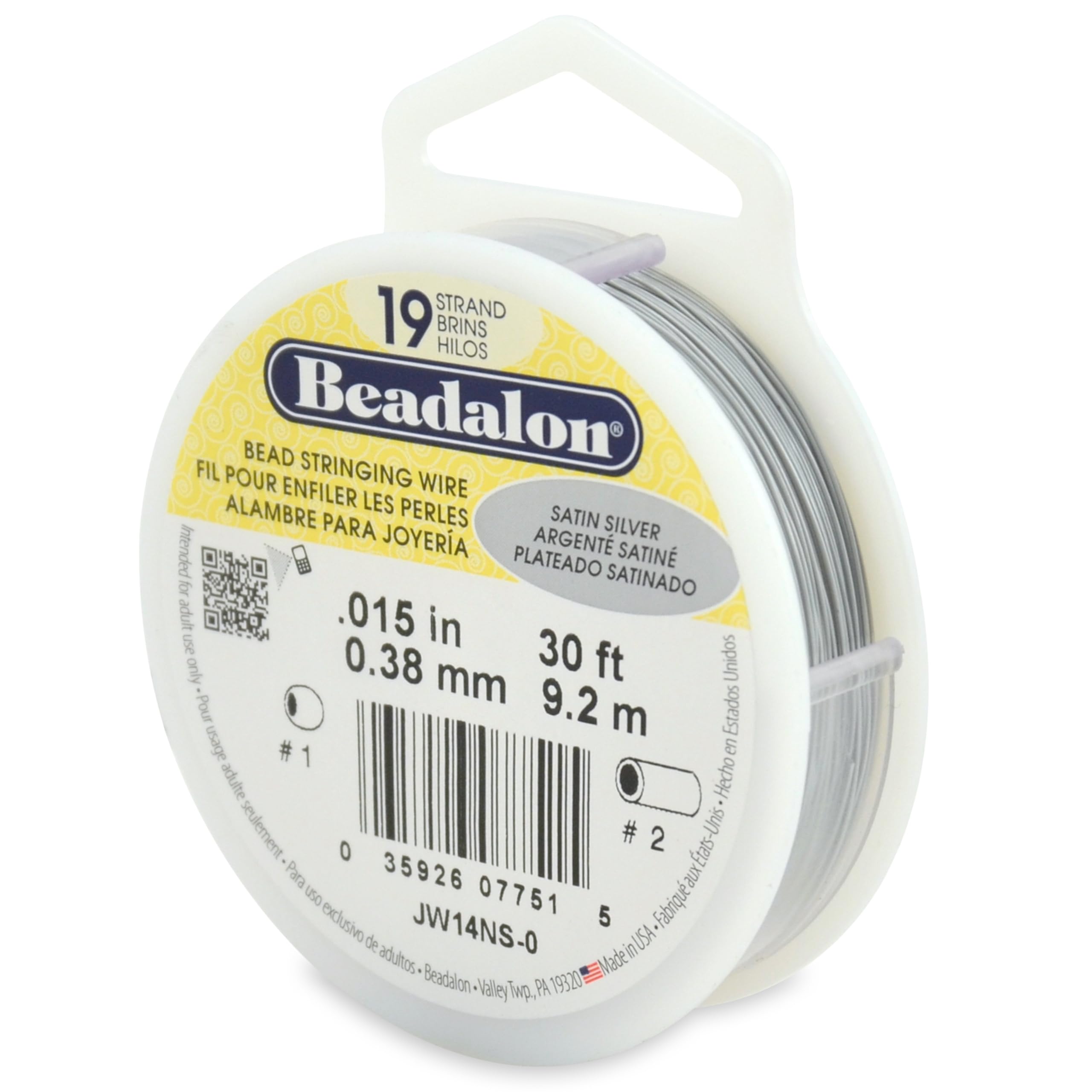 Amazon.com: Beadalon 19 Strand Stainless Steel Bead Stringing Wire ...