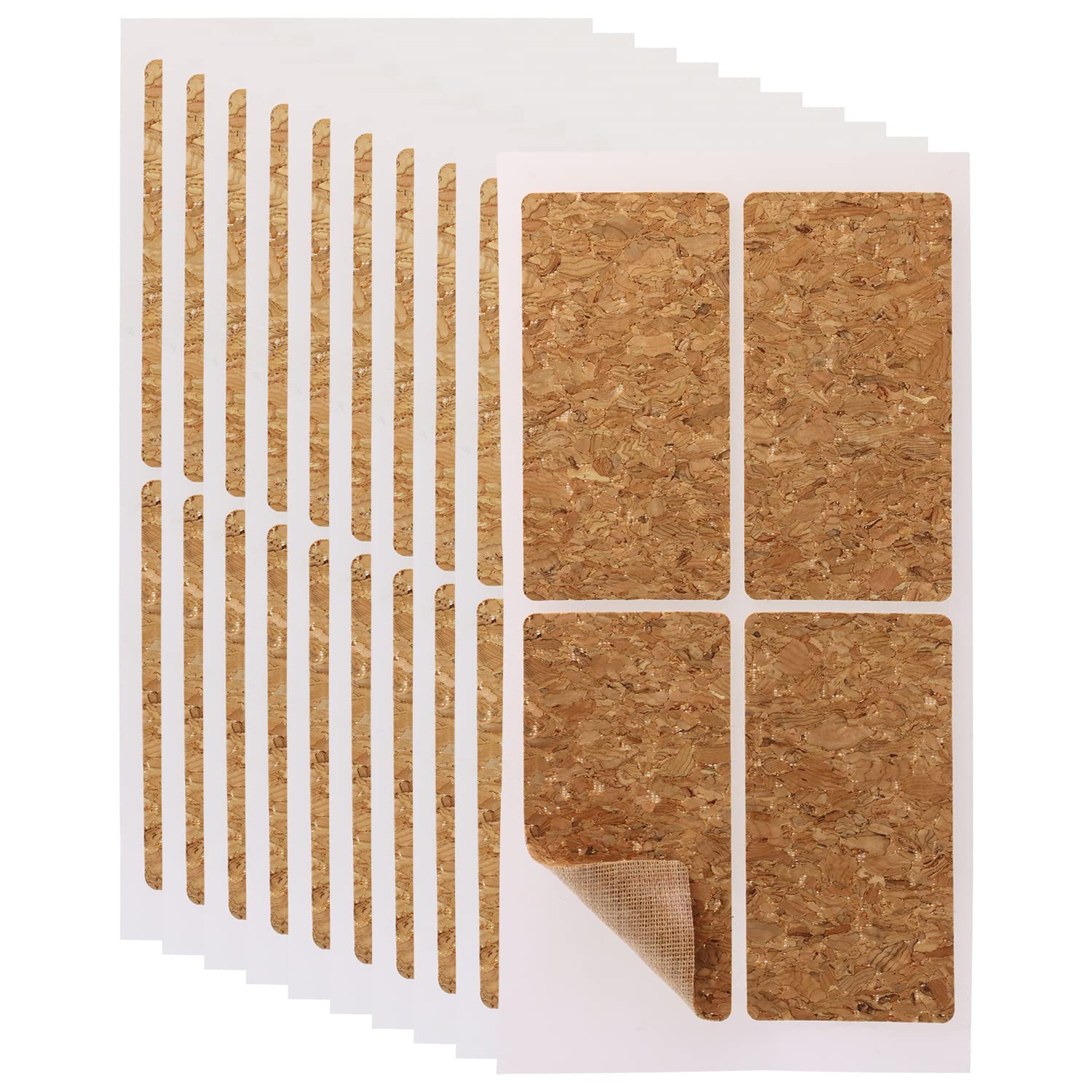Amazon.com : Mini Skater 10 Sheets/40Pcs 2.36 x1.18 Self-Adhesive Cork ...