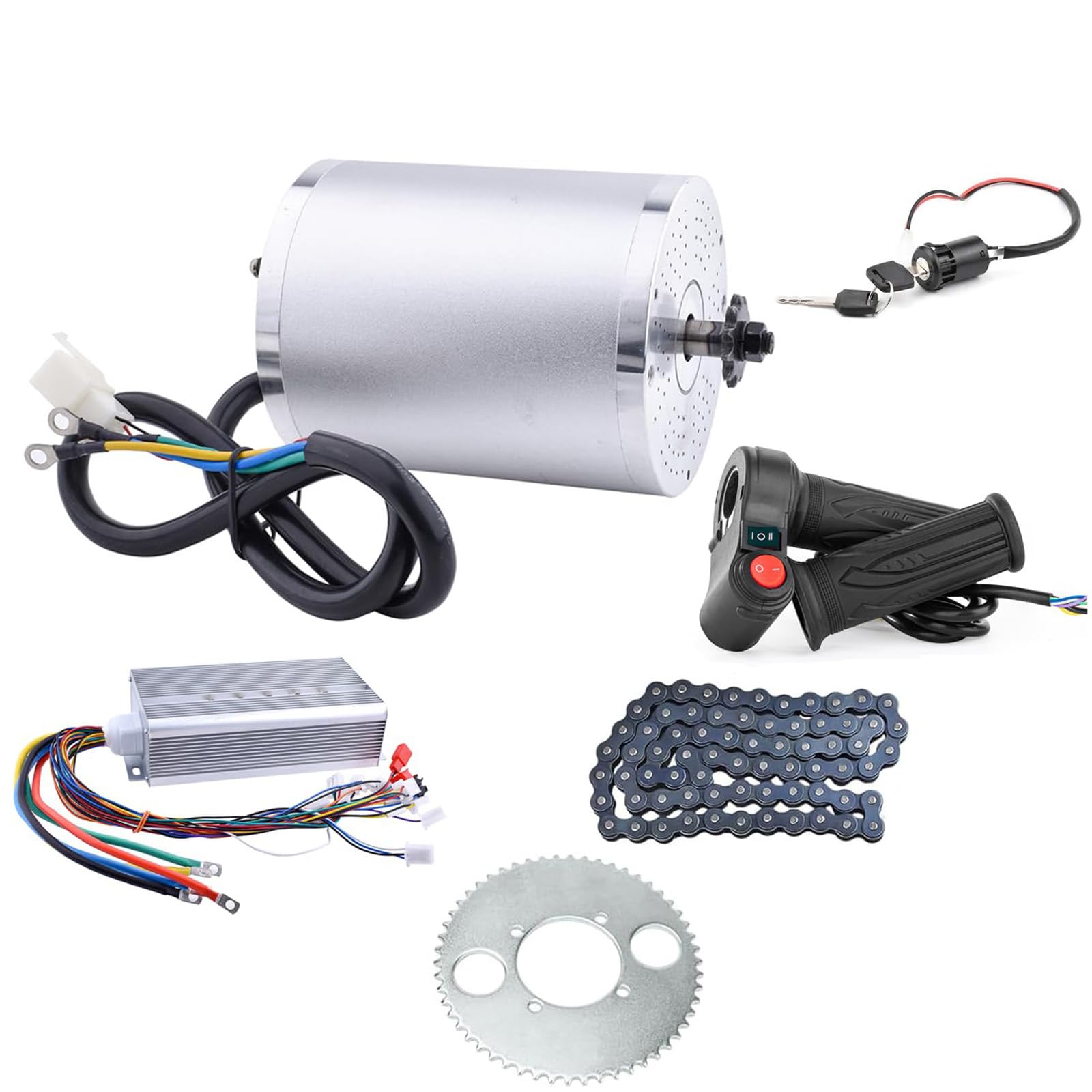 Buy Kunray Electric Motor Kit 72V 3000W Electric 4900RPM High Speed ...
