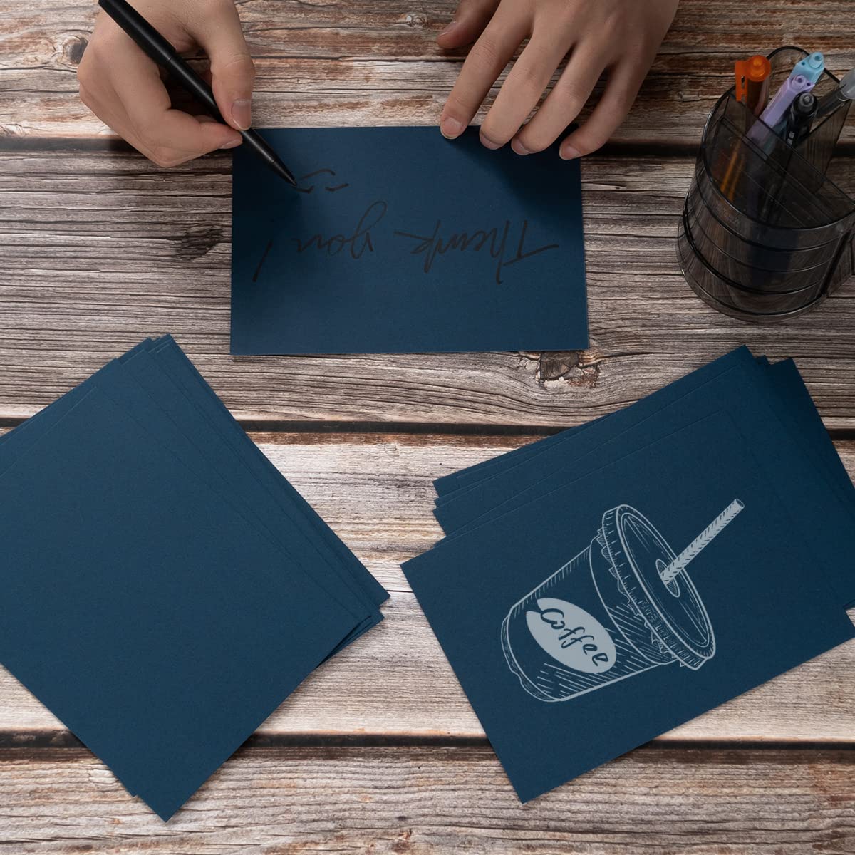 Snapklik.com : 100 Pack Thick Paper Cardstock Blank Heavy Cards Stock ...