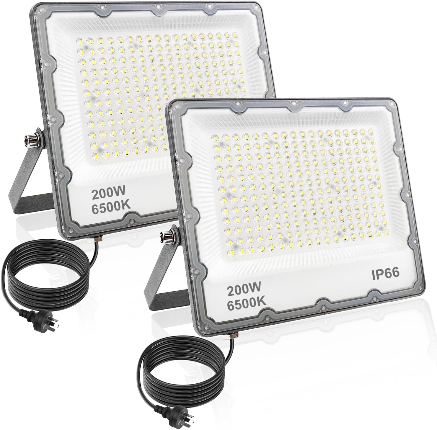 200W LED Flood Light Outdoor, Indmird 20000LM LED Floodlights 6500K ...