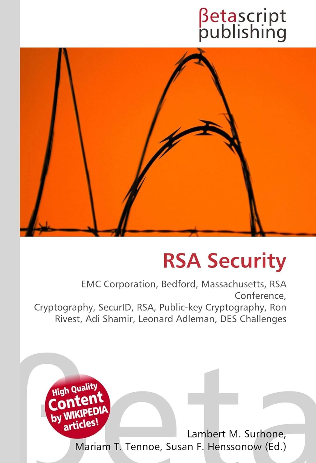 RSA Security: EMC Corporation, Bedford, Massachusetts, RSA Conference ...