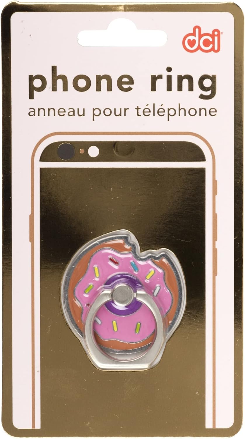 DCI Donut Phone Finger Ring, Cell Phone Stand, Swivels and Rotates ...