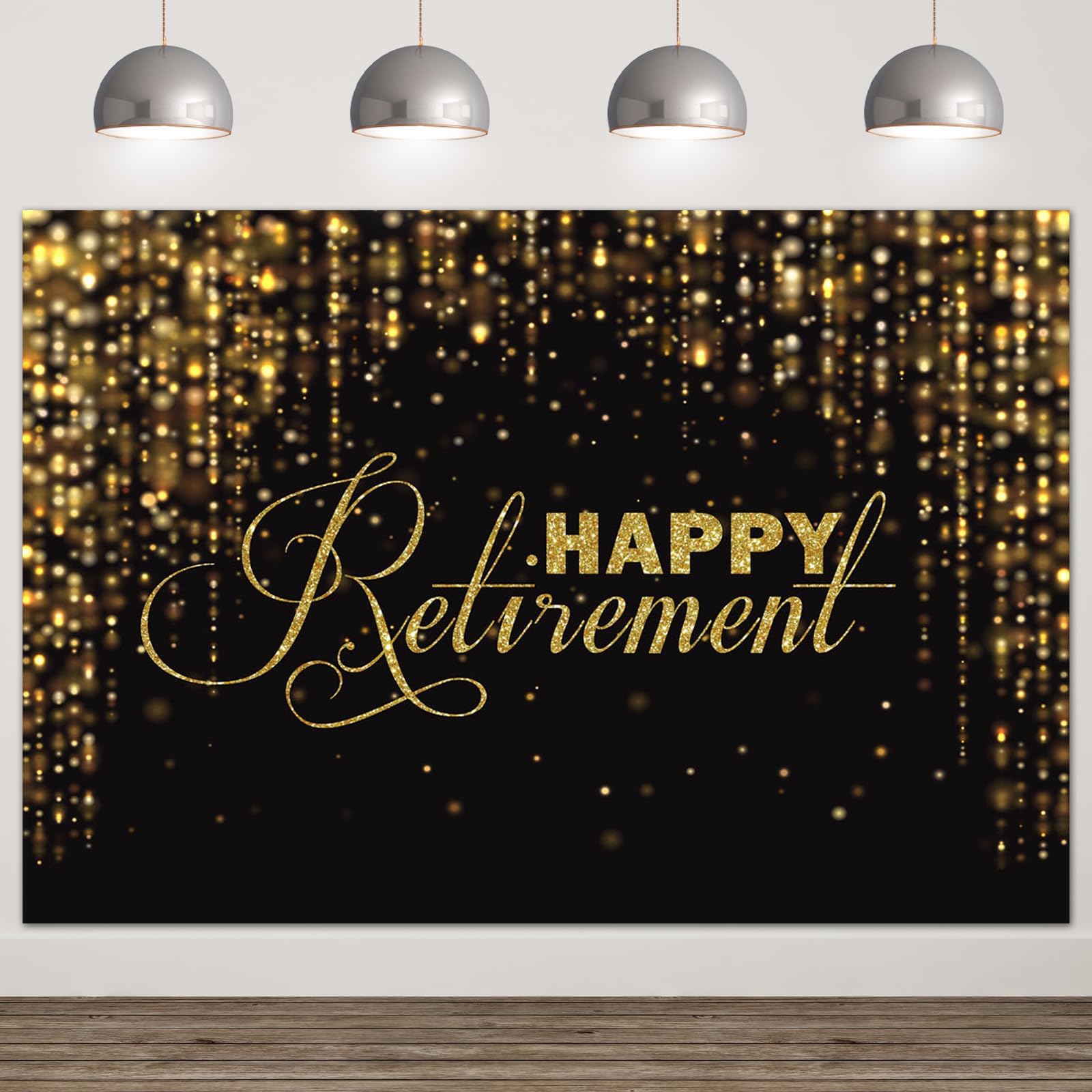 Amazon.com : WATINC Happy Retirement Backdrop Banner - Xtralarge Cheer ...