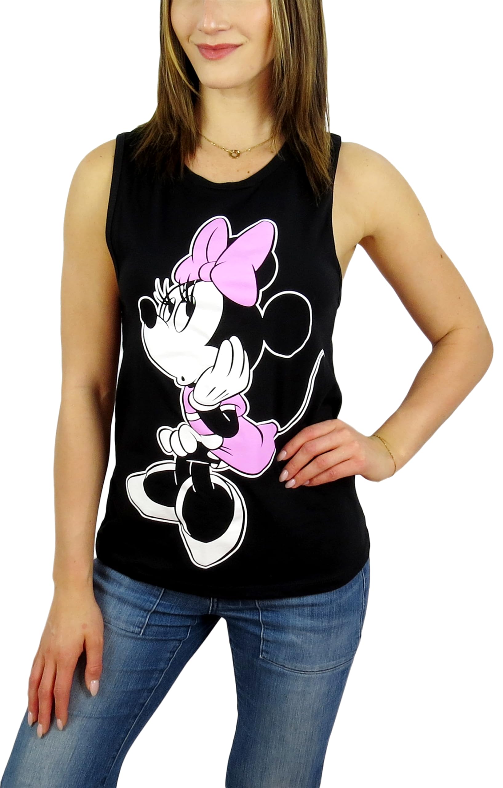 Disney Womens Minnie Mouse Sleeveless Muscle Tank Top at Amazon Women’s ...