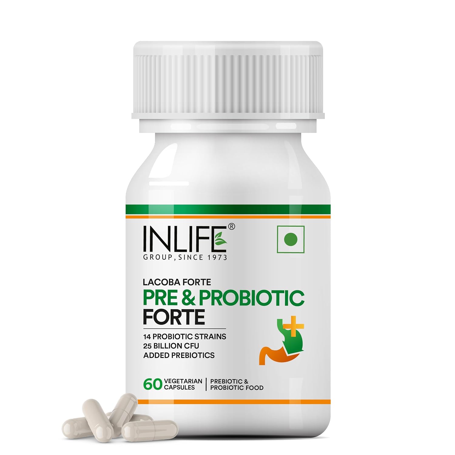 INLIFE Prebiotic and Probiotics Forte Supplement for Men & Women 25 ...