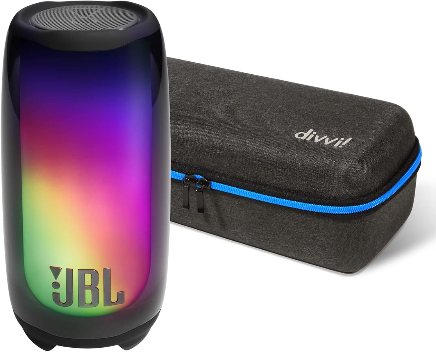 Amazon.com: JBL Pulse 5 Black Bluetooth Light Show Speaker Bundle with ...