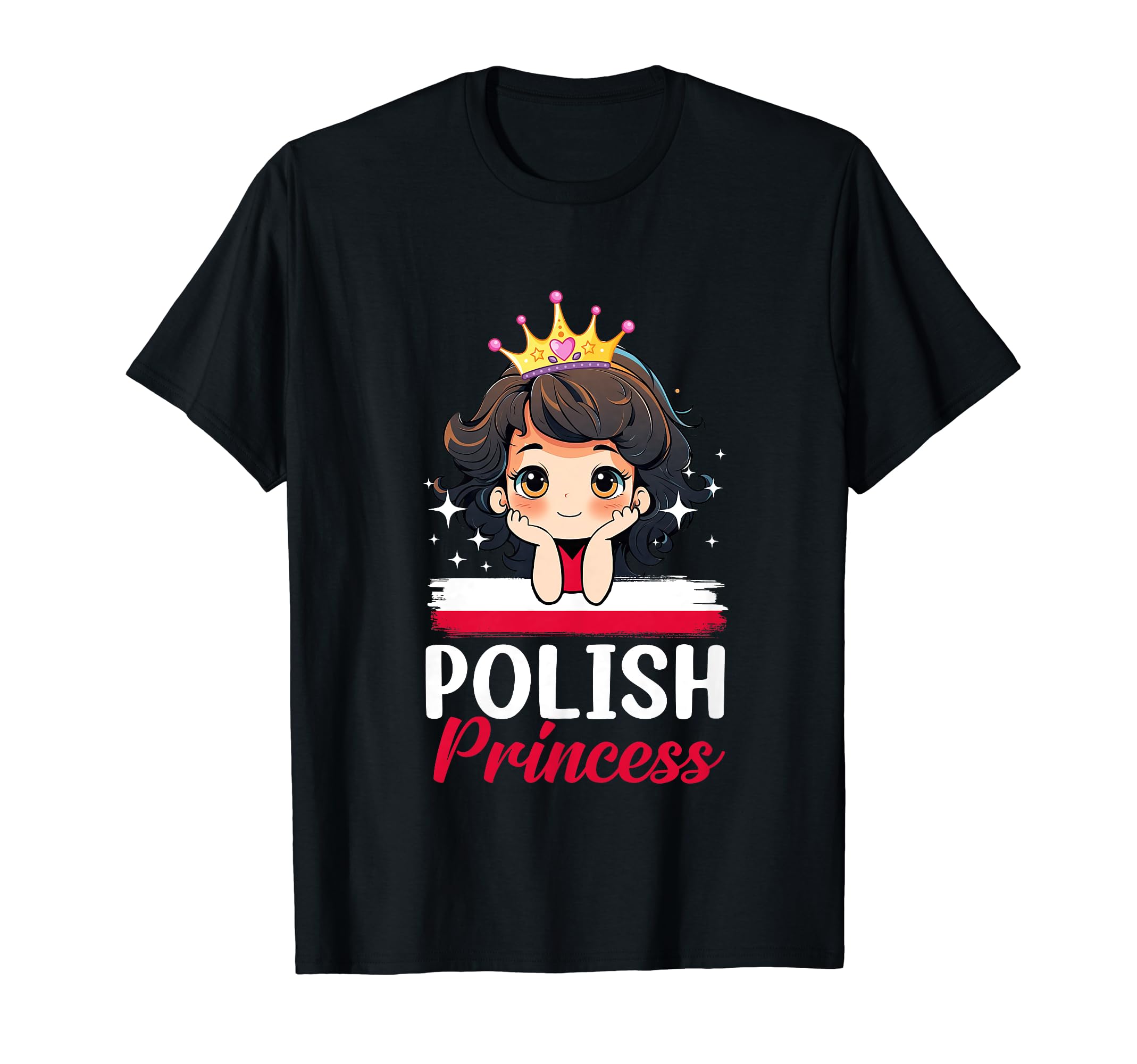 Amazon.com: Polish Princess Poland Girl Cute Polish Flag T-Shirt ...