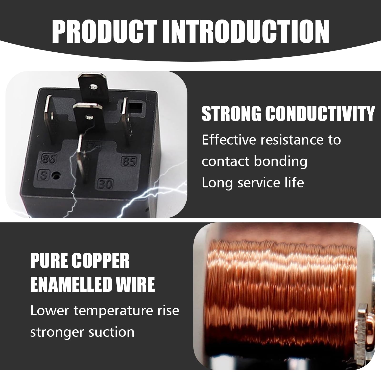 Snapklik.com : Slykew 4 PCS 40A Automotive Relays, 5 Pin 12V Relay ...