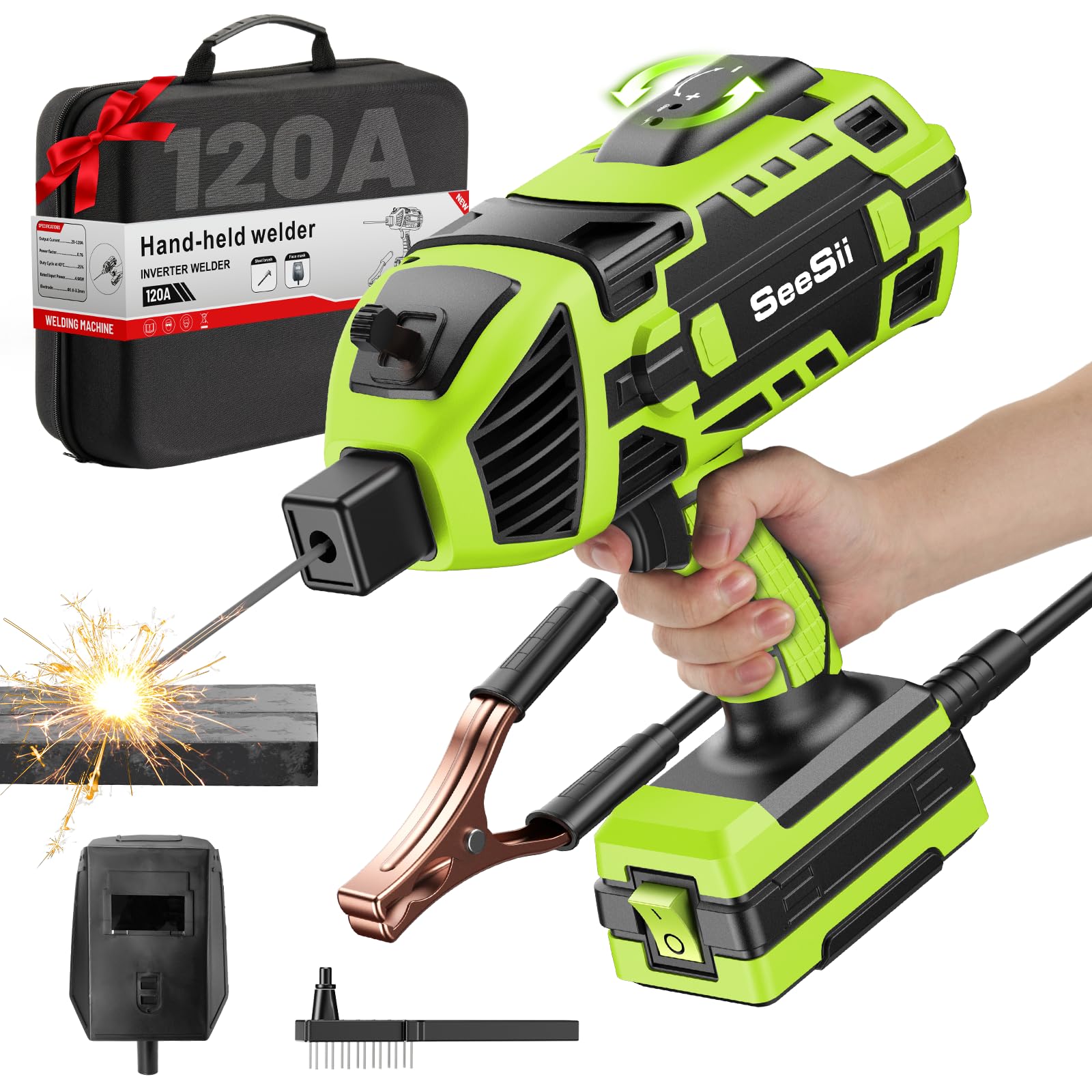 Seesii Upgraded Welding Machine, 220V Handheld Welder with IGBT ...