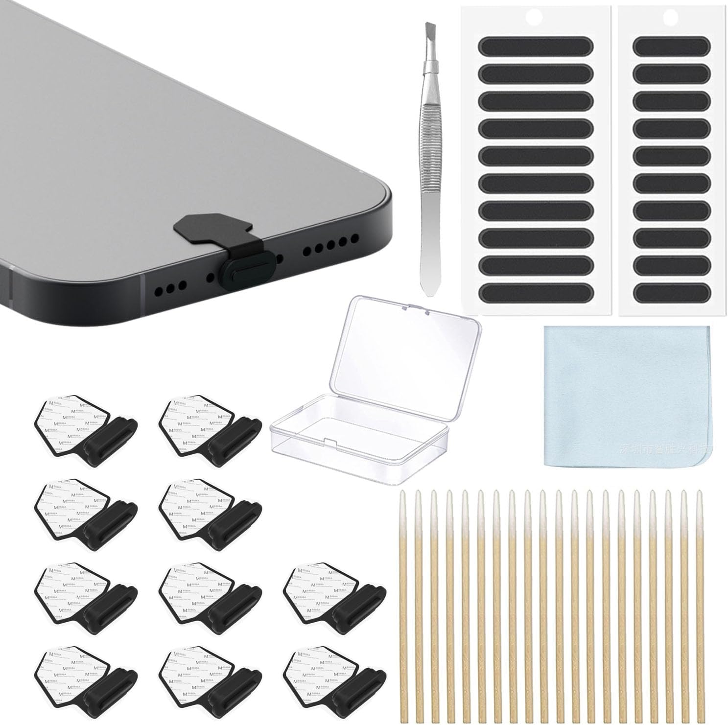 Amazon.com: Silicone Phone Charging Port Dust Cover for iPhone, iPad ...