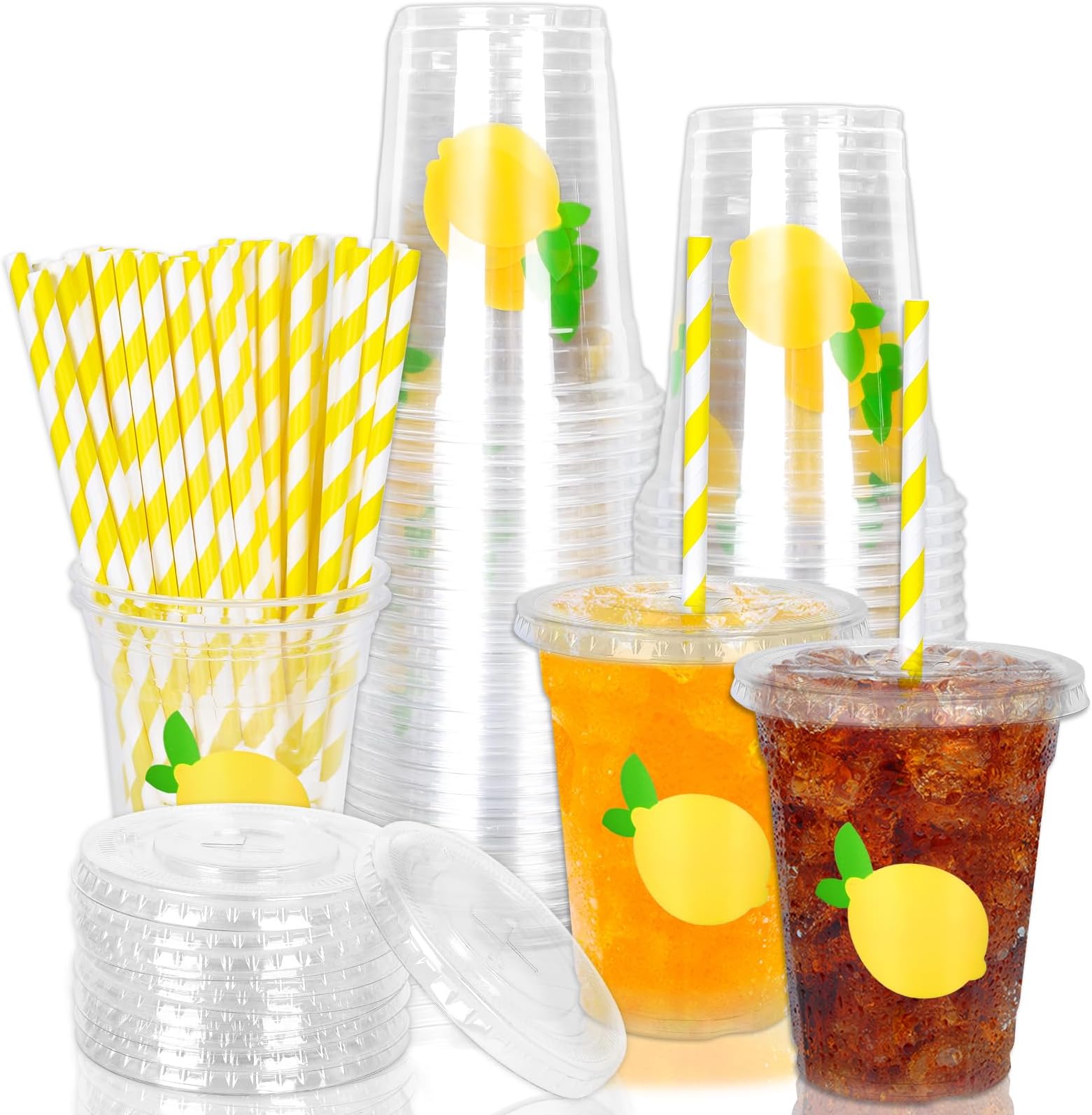 Amazon.com: Amici Home Lemon Mason Jar | Set of 4 | Small Lemon Shaped ...