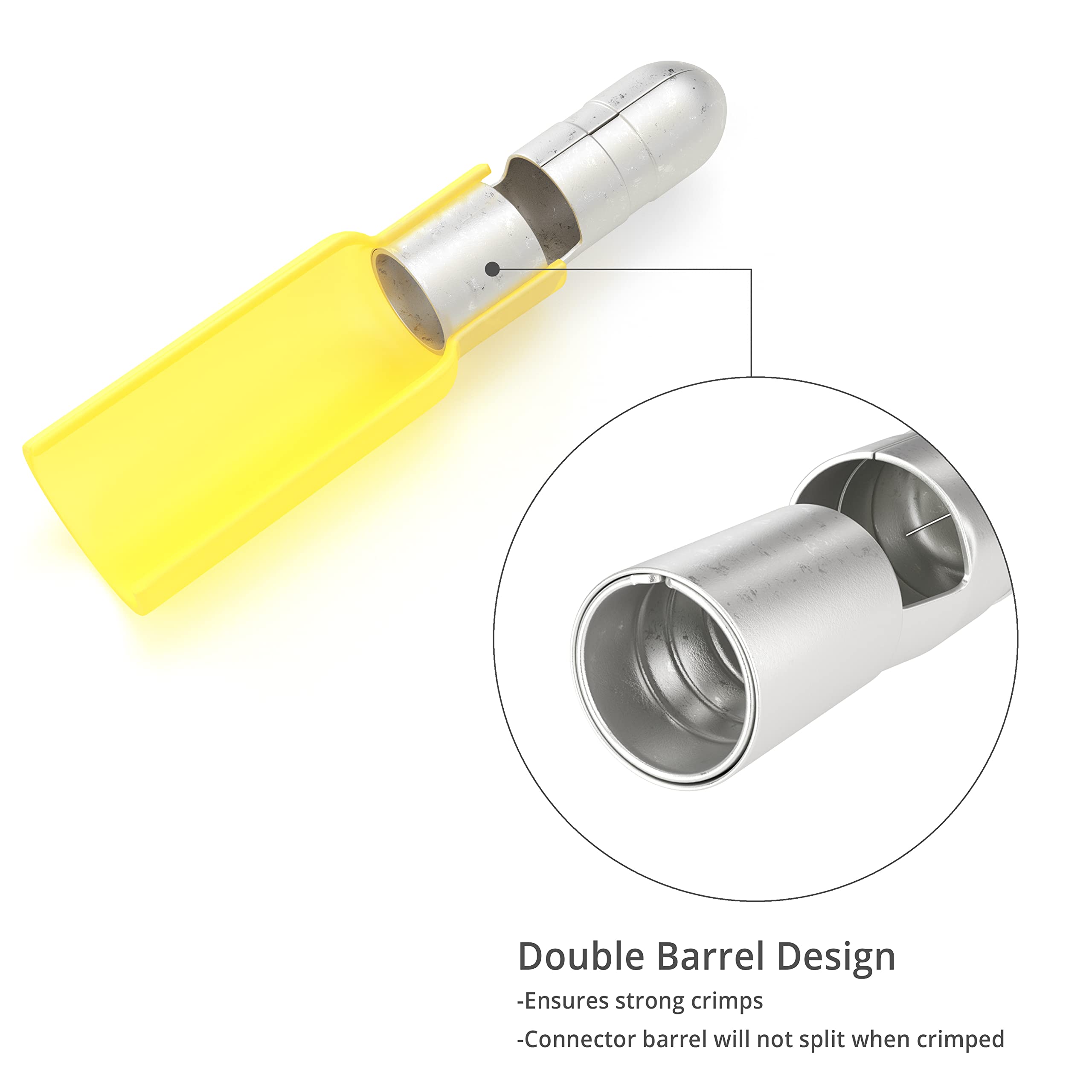 Snapklik.com : Heat Shrink Male Bullet Connectors - Male Wire Bullet ...