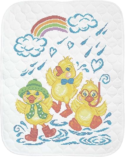 Amazon.com: Herrschners Splish Splash Baby Quilt Stamped Cross-Stitch Kit