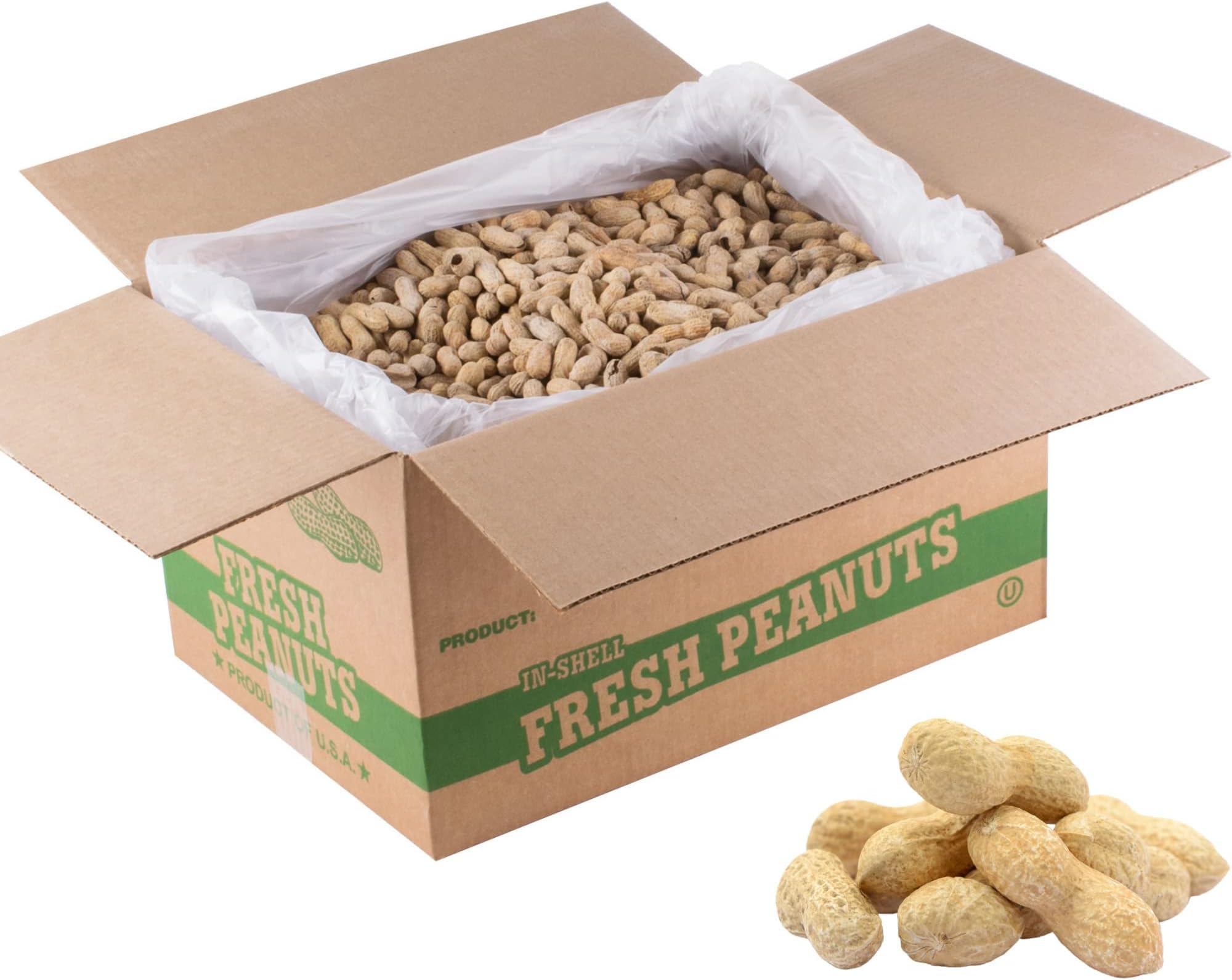 Amazon.com : Hoody's In-Shell Classic Roast Peanuts Unsalted-5 lbs (1 ...