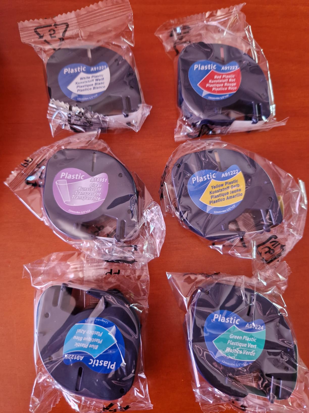 Fimax Ruban pour Étiqueteuse Compatible pour Dymo LetraTag Étiquettes ...