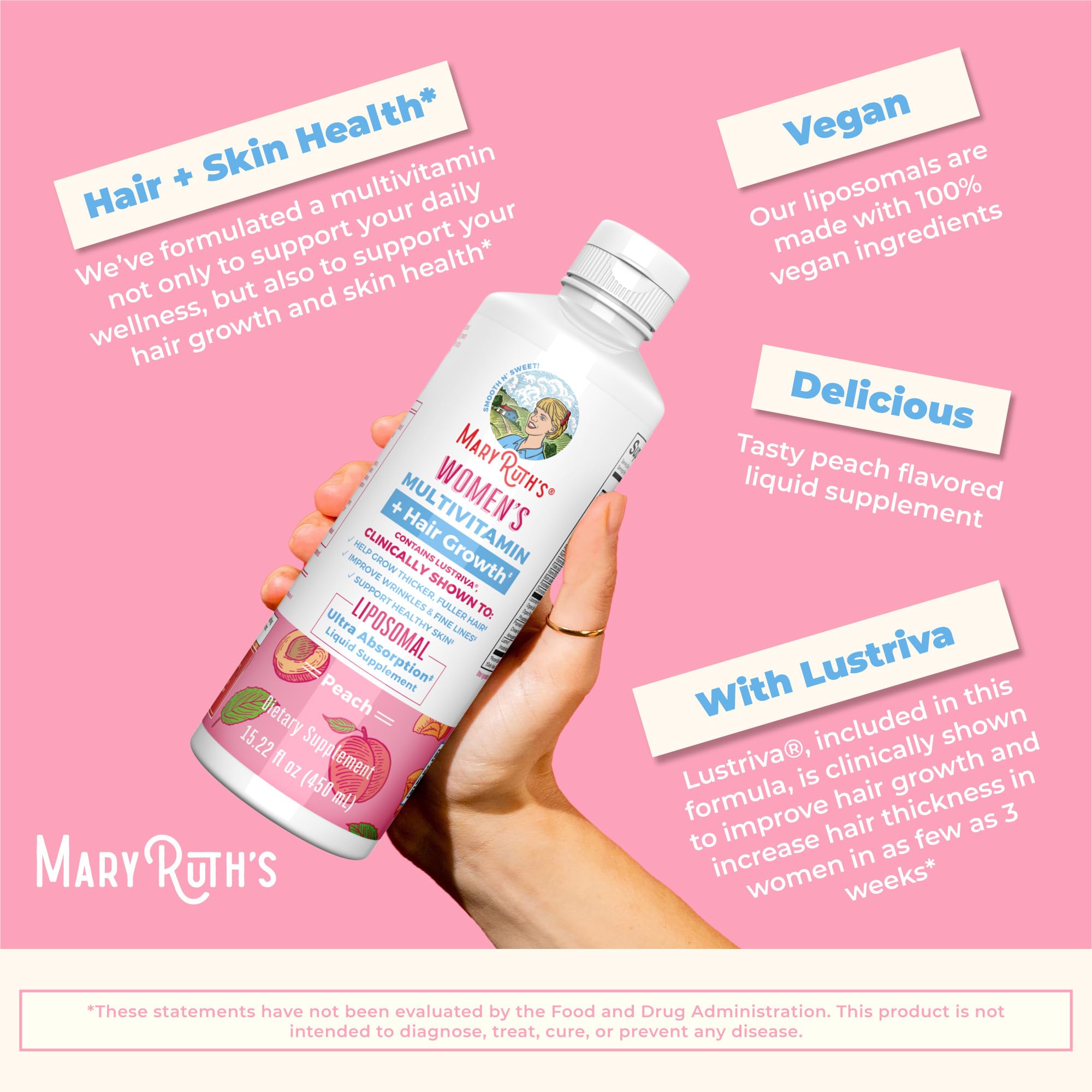 Snapklik.com : MaryRuth Organics Womens Multivitamin + Lustriva Hair ...