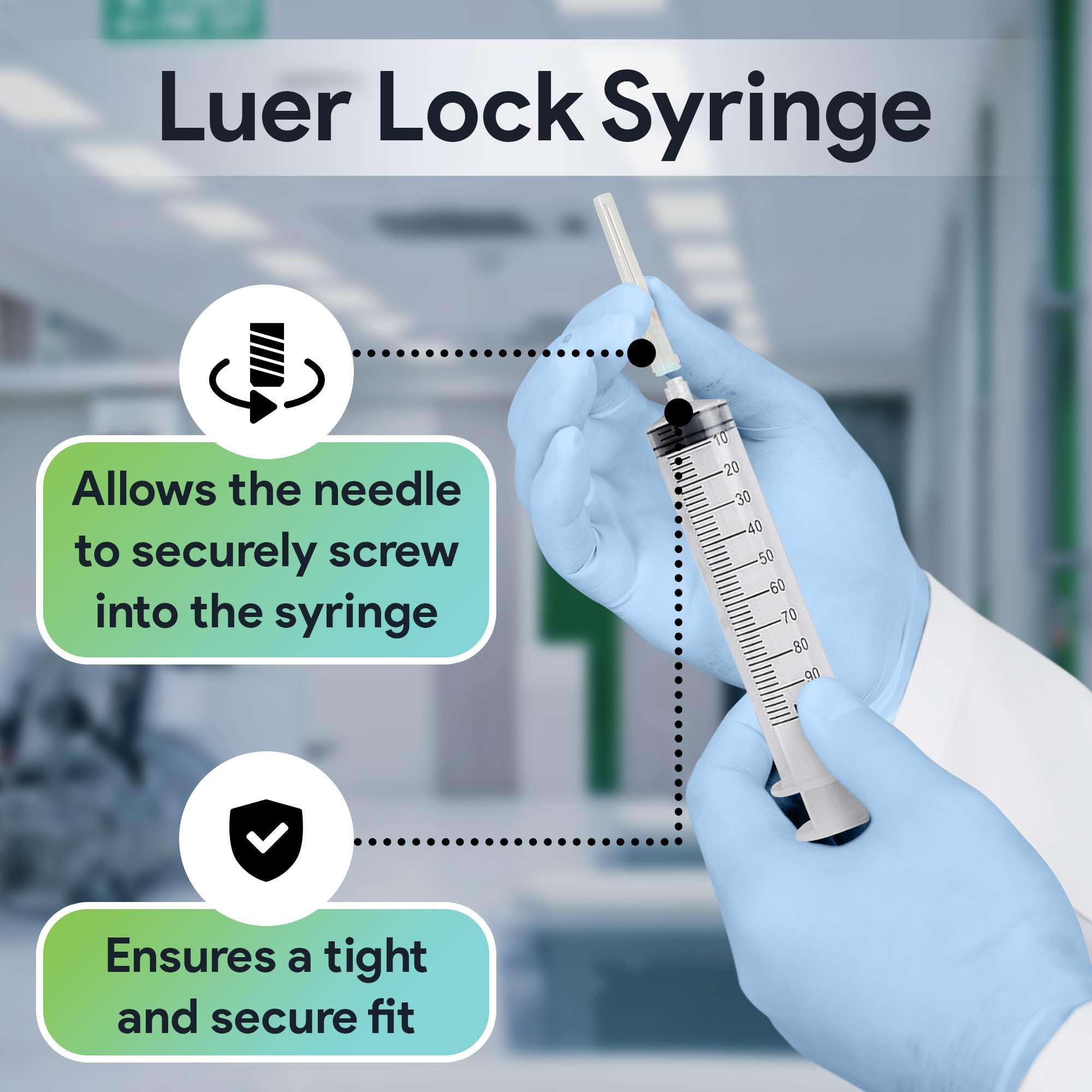 Snapklik.com : 100 Ml Syringe Without Needle - 5 Pack Of Individually ...