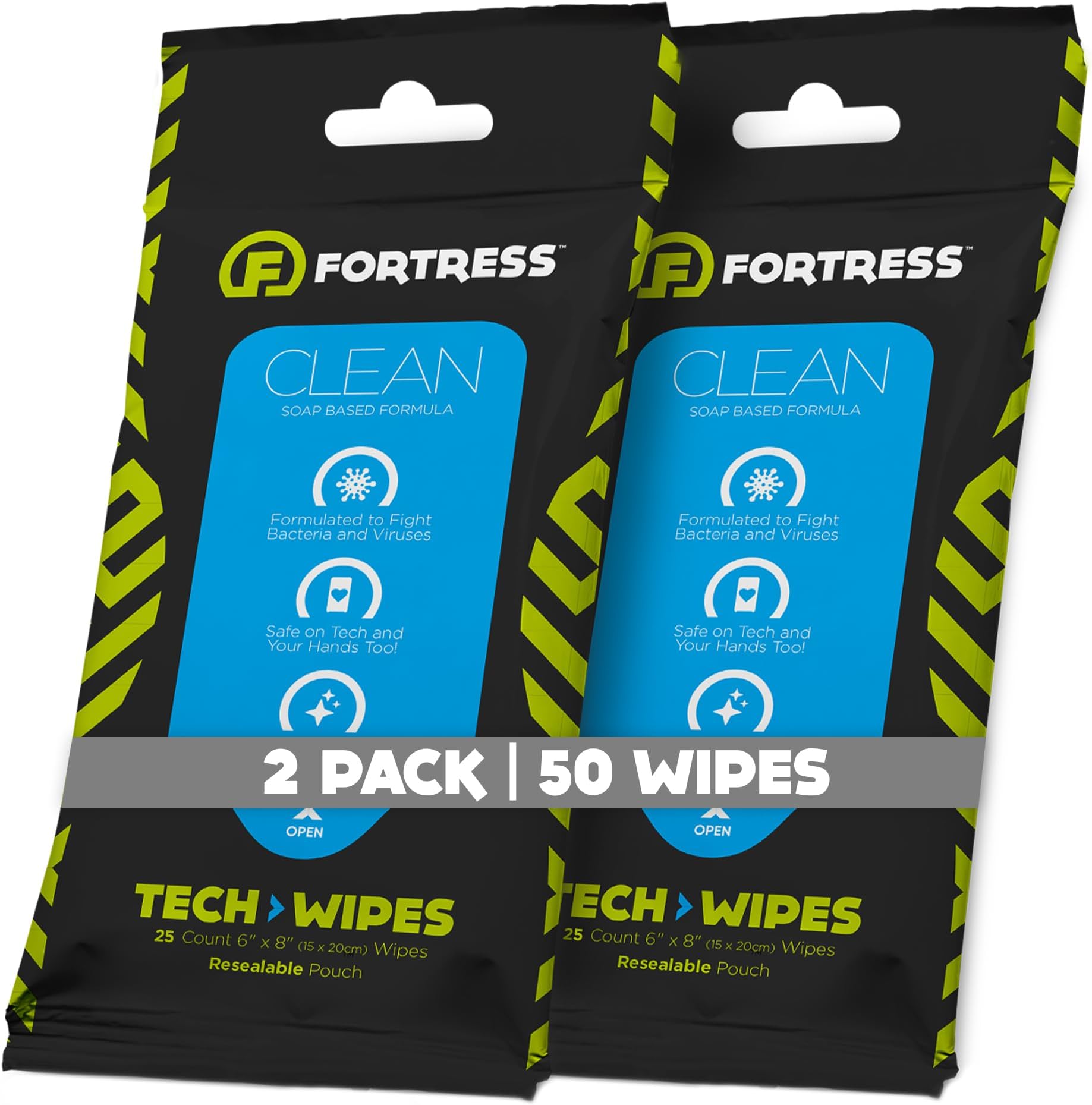 Amazon.com: Fortress Electronic Wipes (25 ct, Pack of 2) Screen Cleaner ...